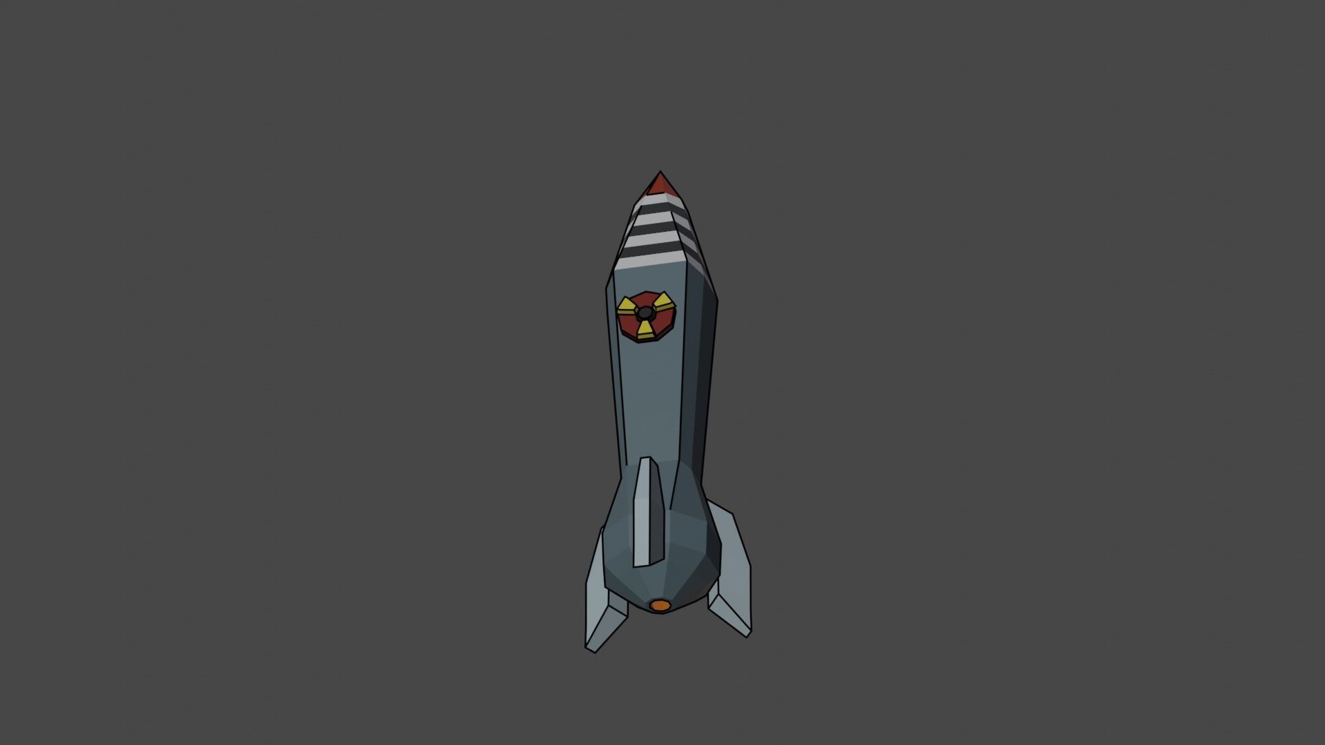 Nuke missile to keep world in peace free VR / AR / low-poly 3D model ...