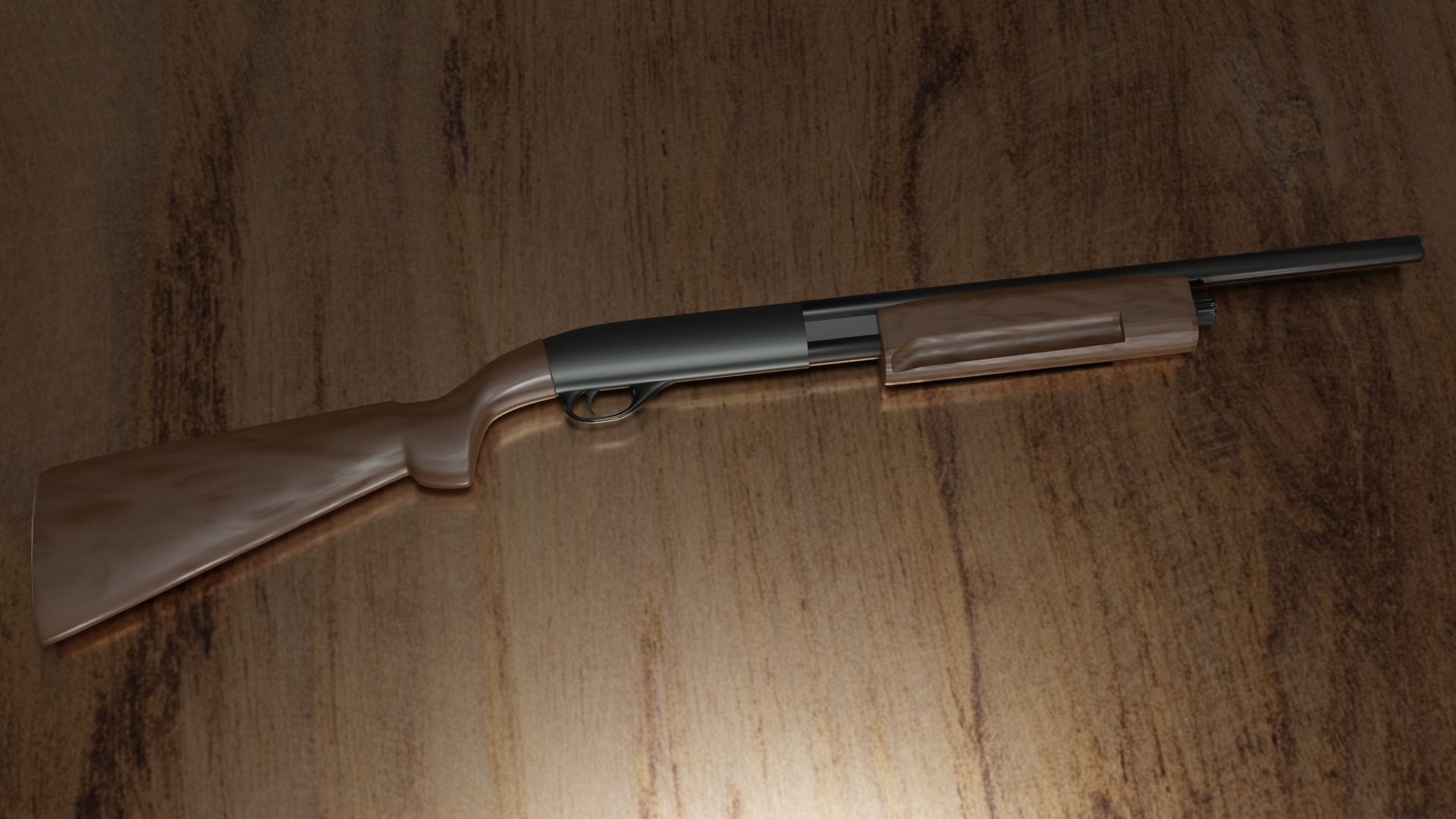 3D model Shotgun 3d low-poly model VR / AR / low-poly | CGTrader