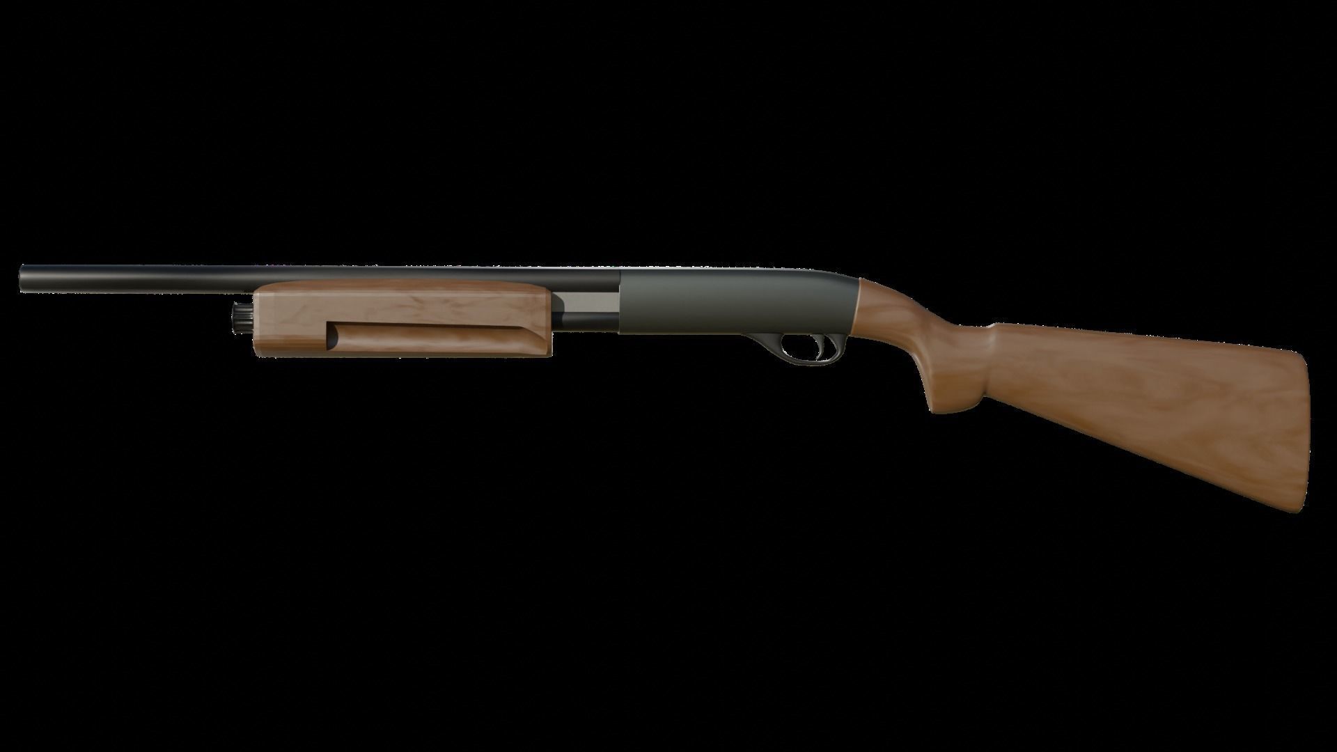 3D model Shotgun 3d low-poly model VR / AR / low-poly | CGTrader
