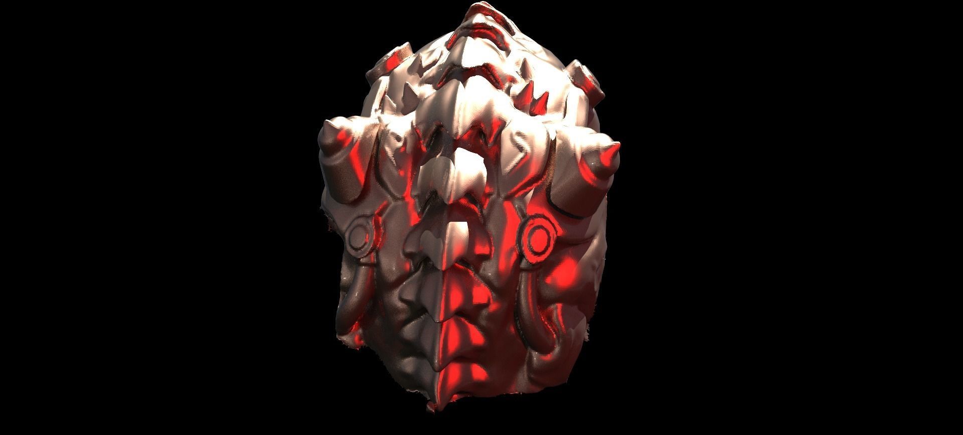 Spine spikes attachment 2 low poly 3D model | CGTrader