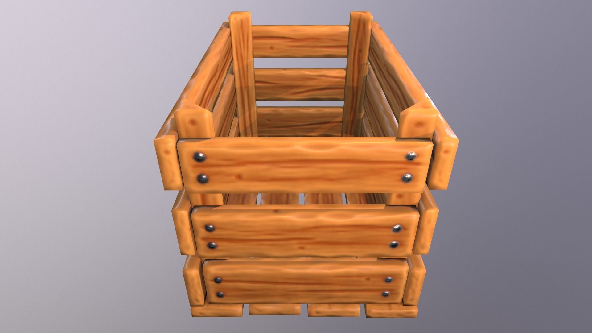 Stylized wood crate free VR / AR / low-poly 3D model | CGTrader