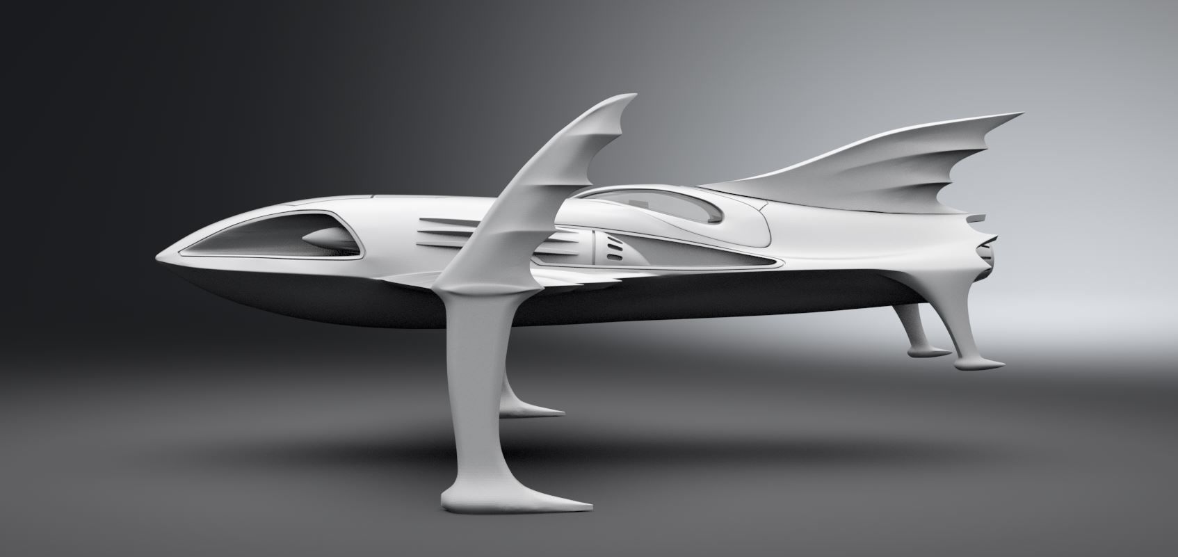 Bat Ski Boat Scale model 3D model 3D printable | CGTrader