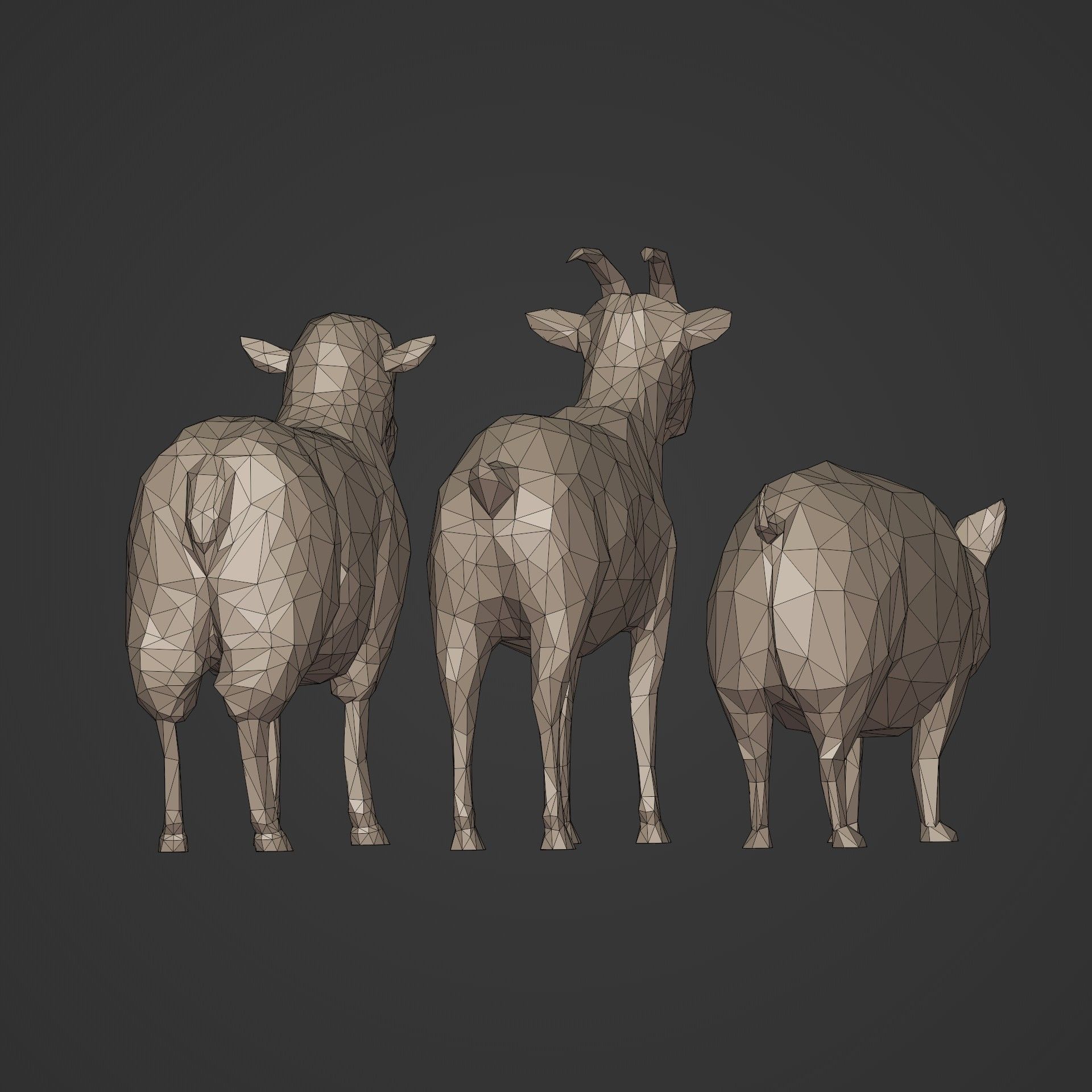 Farm Animals Pack 3D model 3D printable | CGTrader