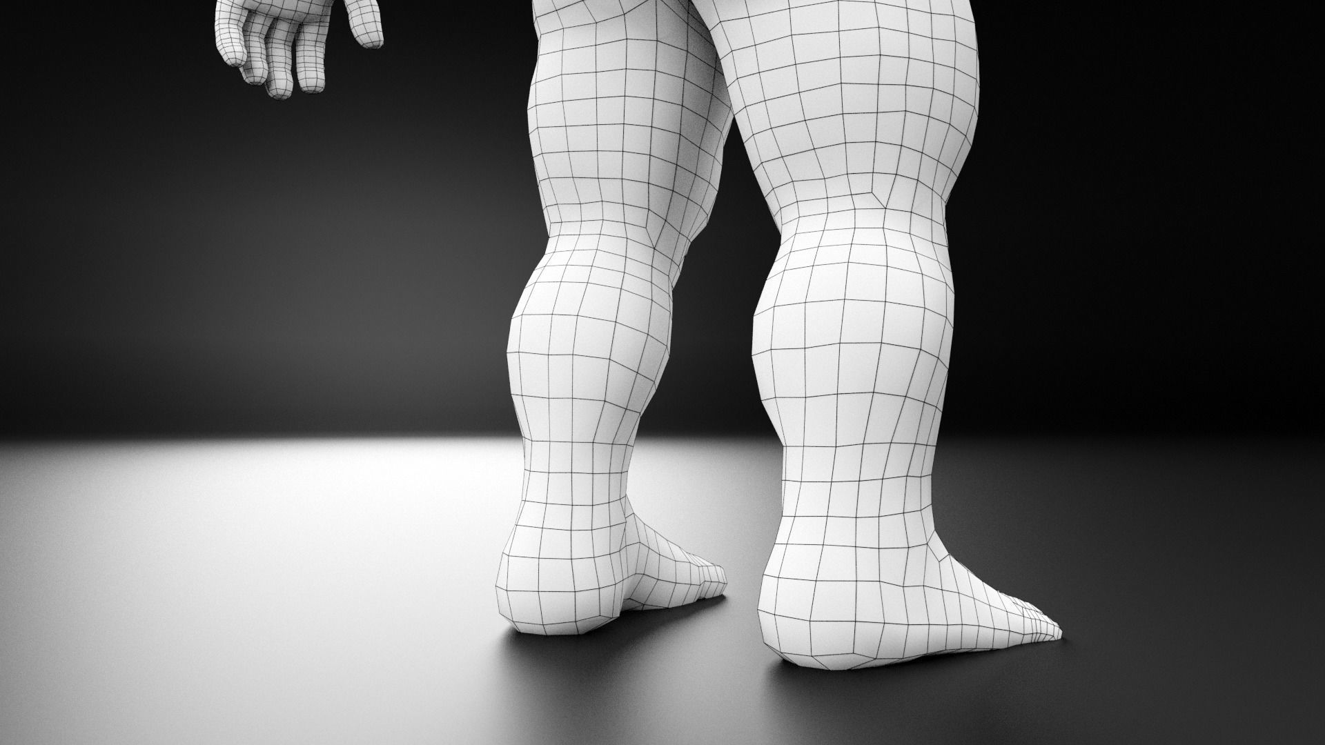 3D model Muscular dwarf base model VR / AR / low-poly | CGTrader