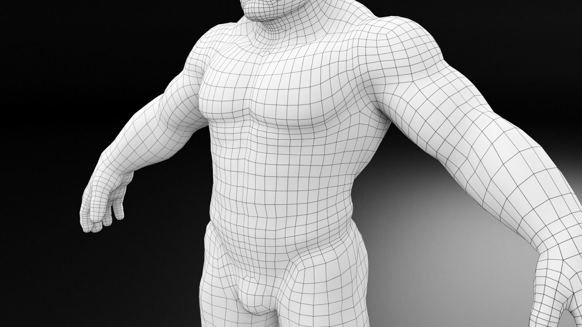 3D model Muscular dwarf base model VR / AR / low-poly | CGTrader