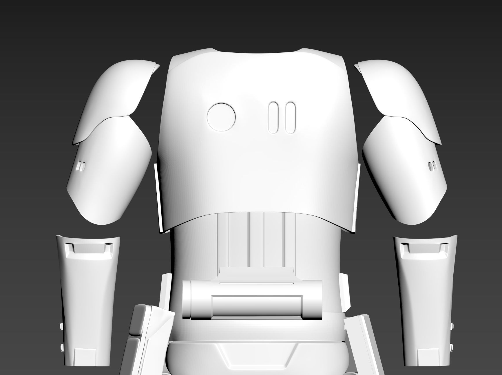 Star Wars TLJ Storm trooper Armour EP8 3D model 3D printable | CGTrader
