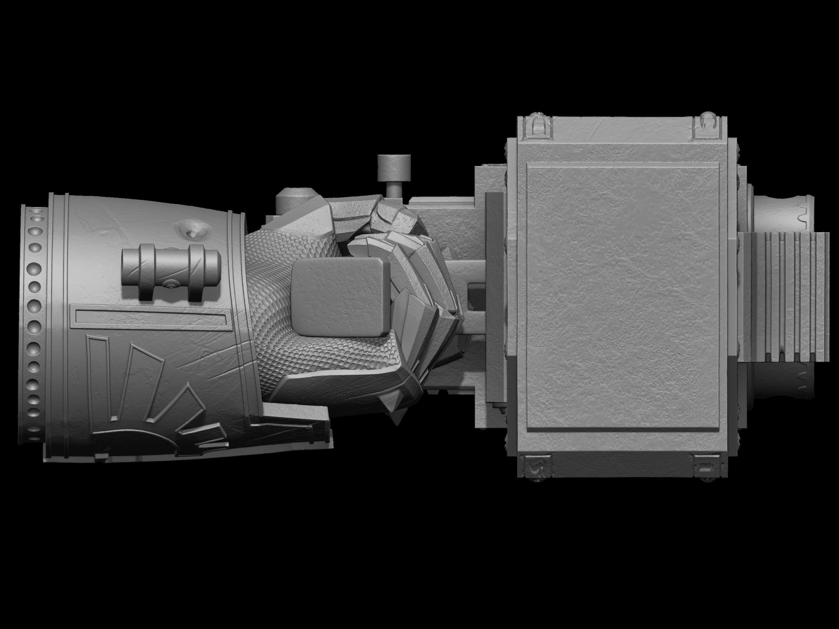 Warhammer Gun 3D Model 3D model 3D printable | CGTrader