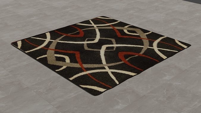 rug drawn in 3d 3D model | CGTrader