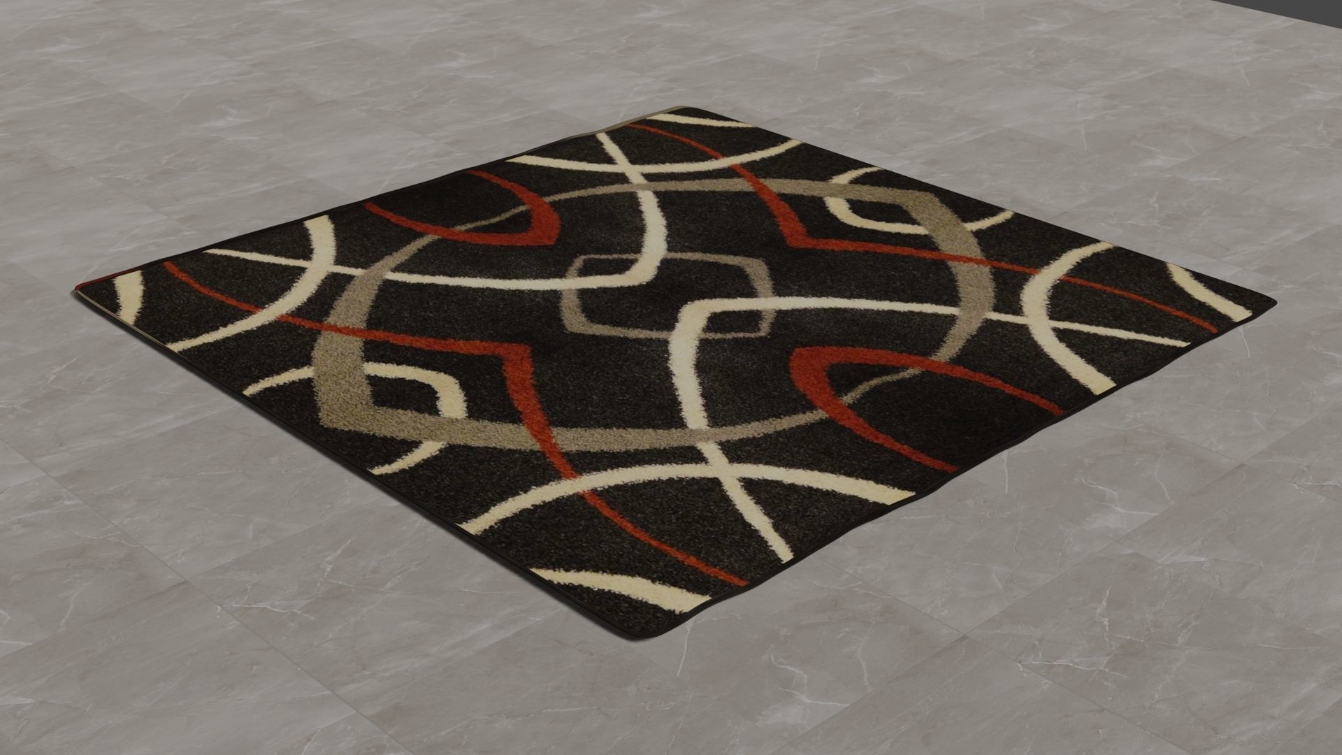 rug drawn in 3d 3D model | CGTrader