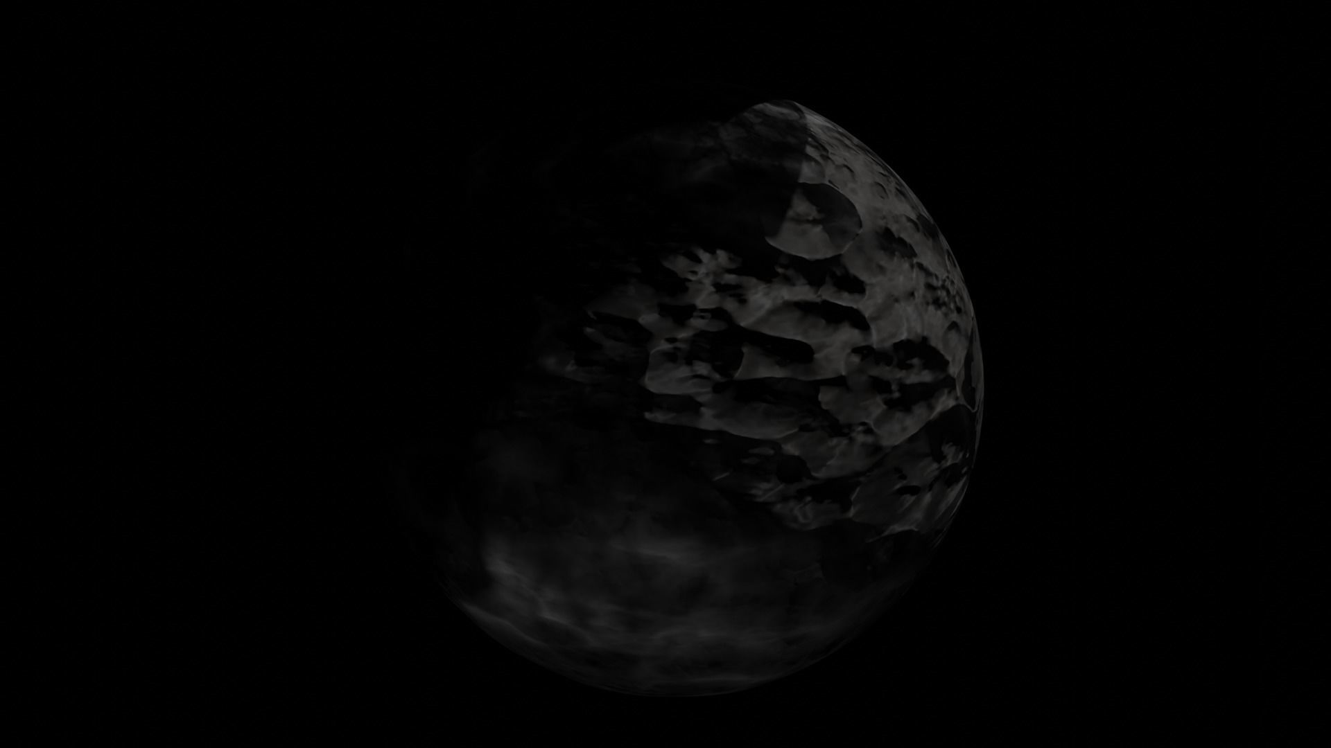 moon crater animation animated rocks planet terrain astronomy 3D model ...