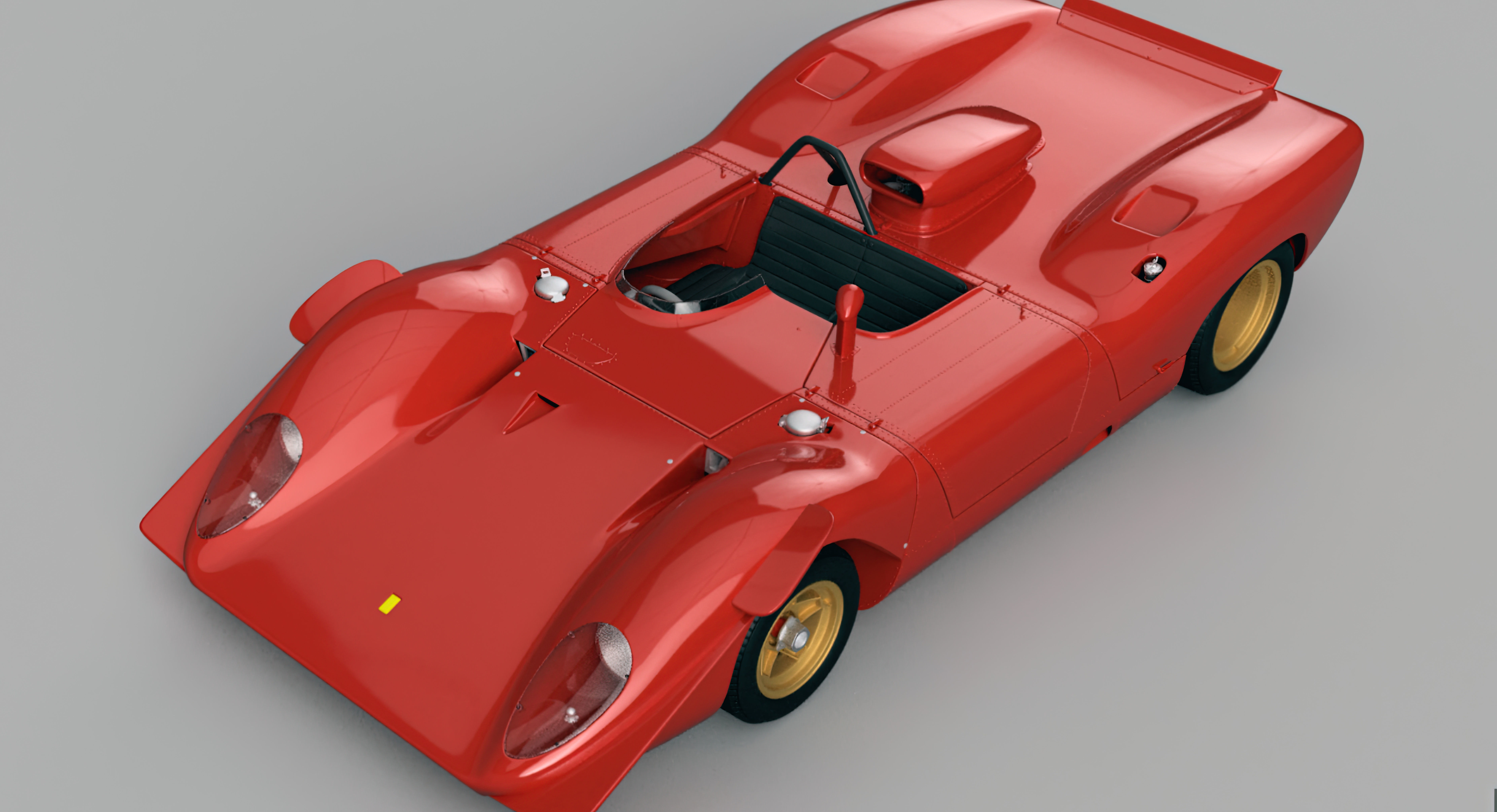 Ferrari 312 P Spyder Classic - Car Kit 3D model 3D printable | CGTrader