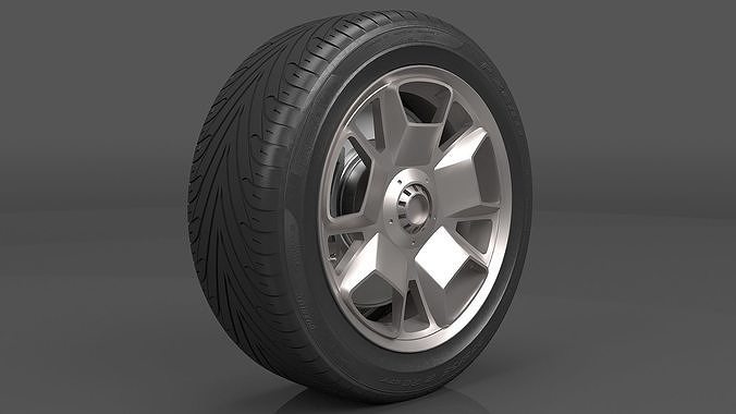 Realistic Wheel Tire 7 3D model | CGTrader