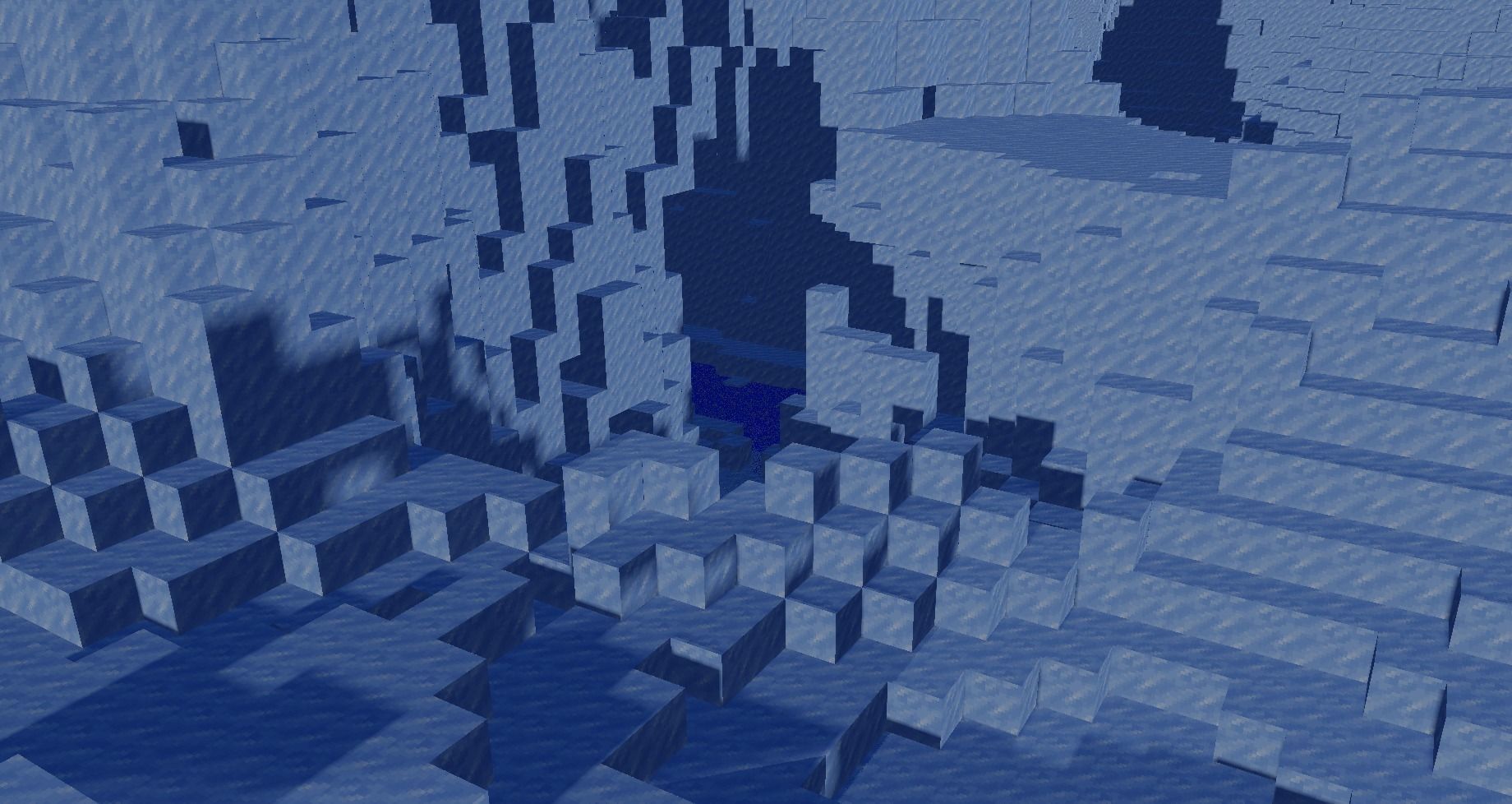 Minecraft Dynamic Ice Landscape 3D model | CGTrader