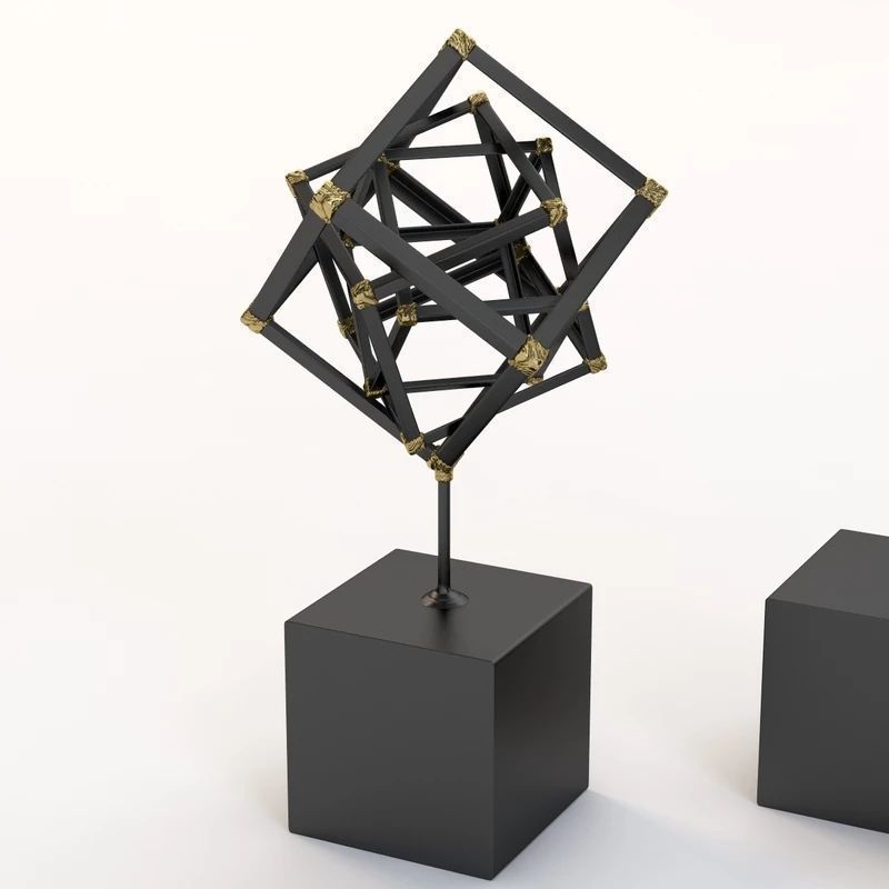 Tilted Cube Sculptures by DwellStudio 3D model | CGTrader