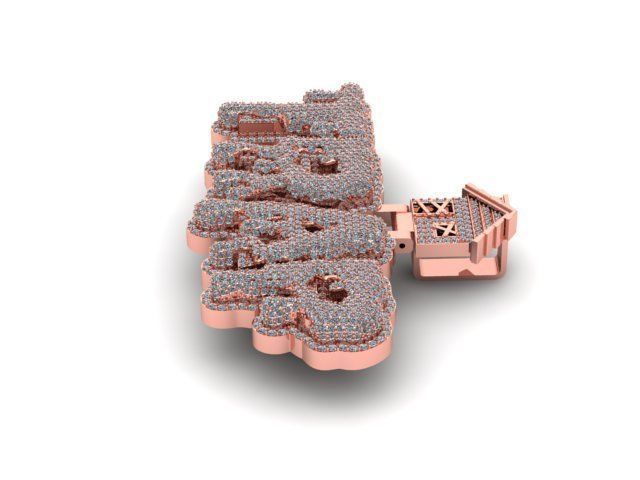 Trap House Pendant 3D model | CGTrader