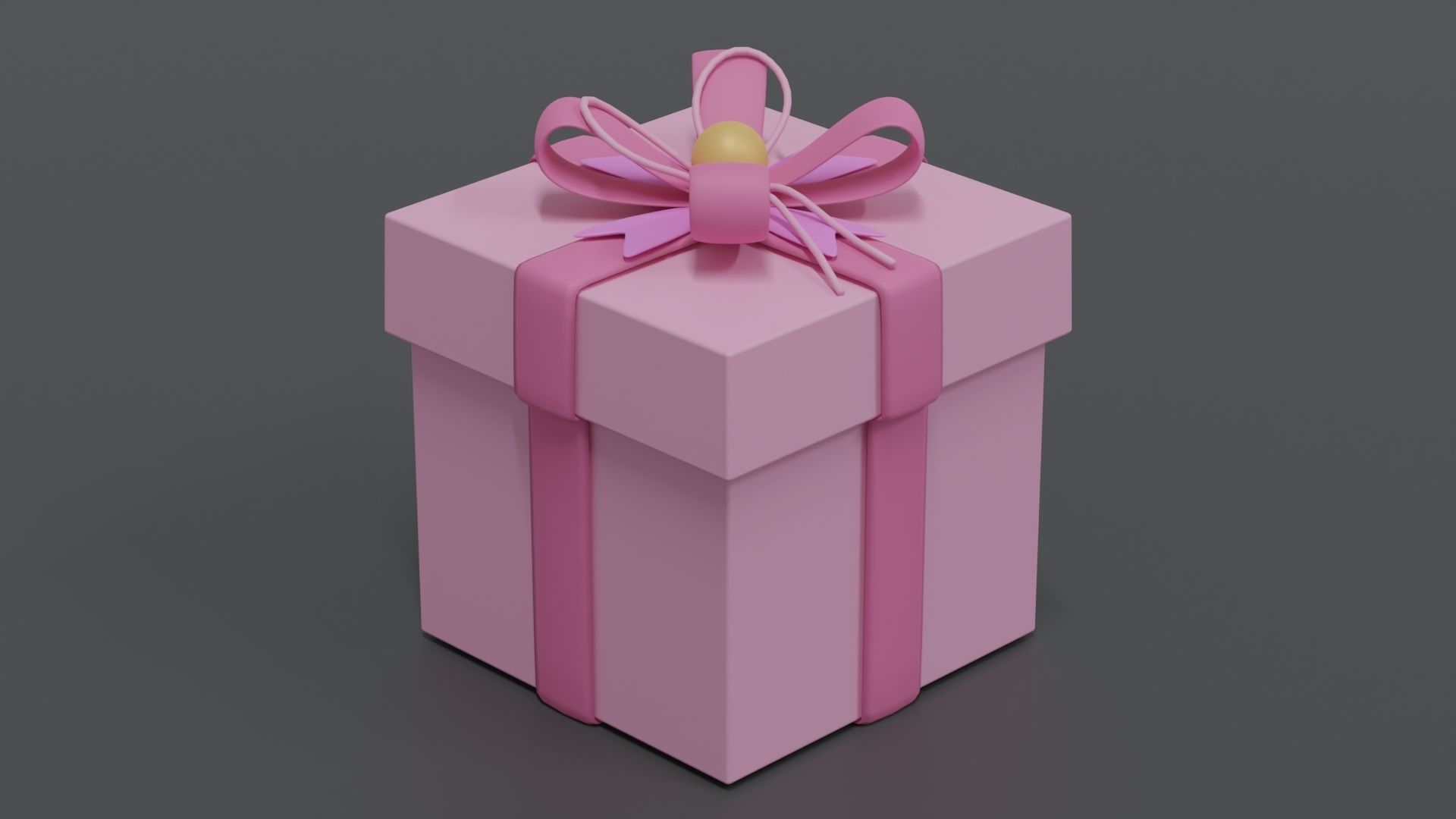 Giftbox gift box with bow free 3D model | CGTrader