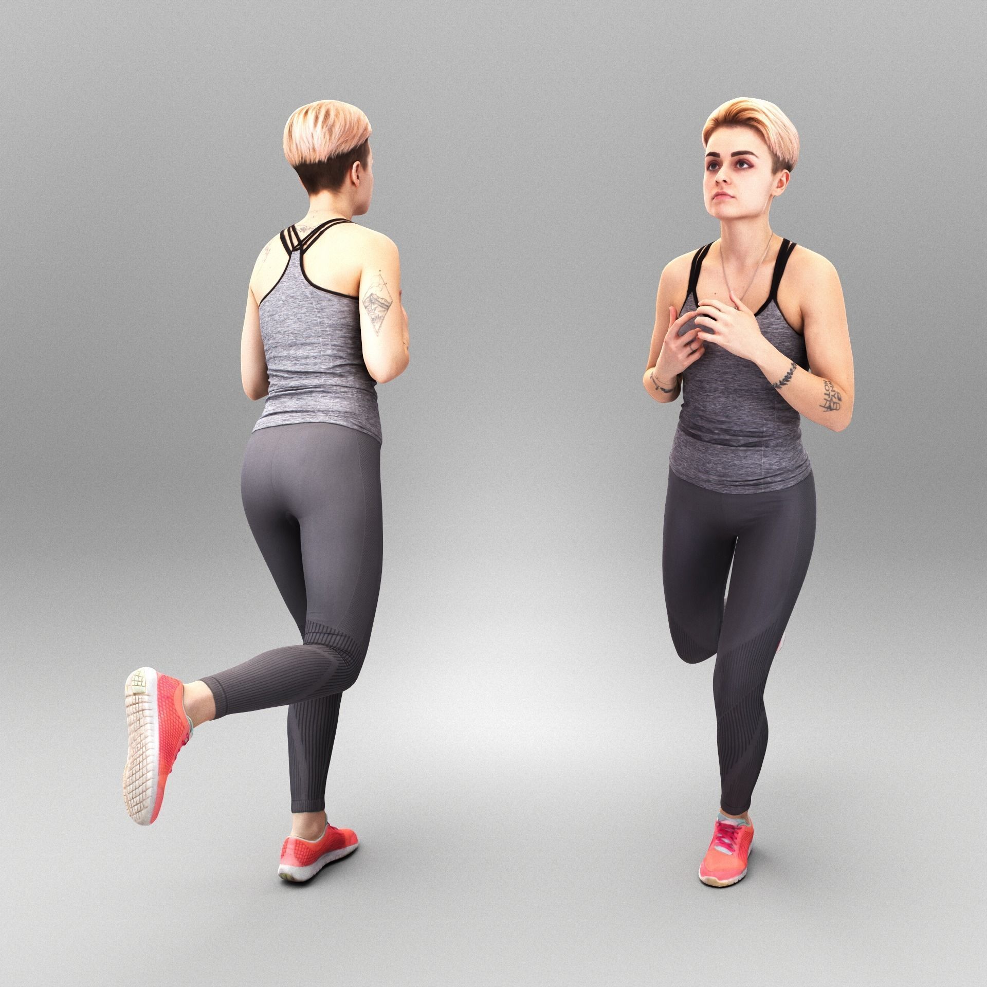 3D model Running woman 367 VR / AR / low-poly | CGTrader