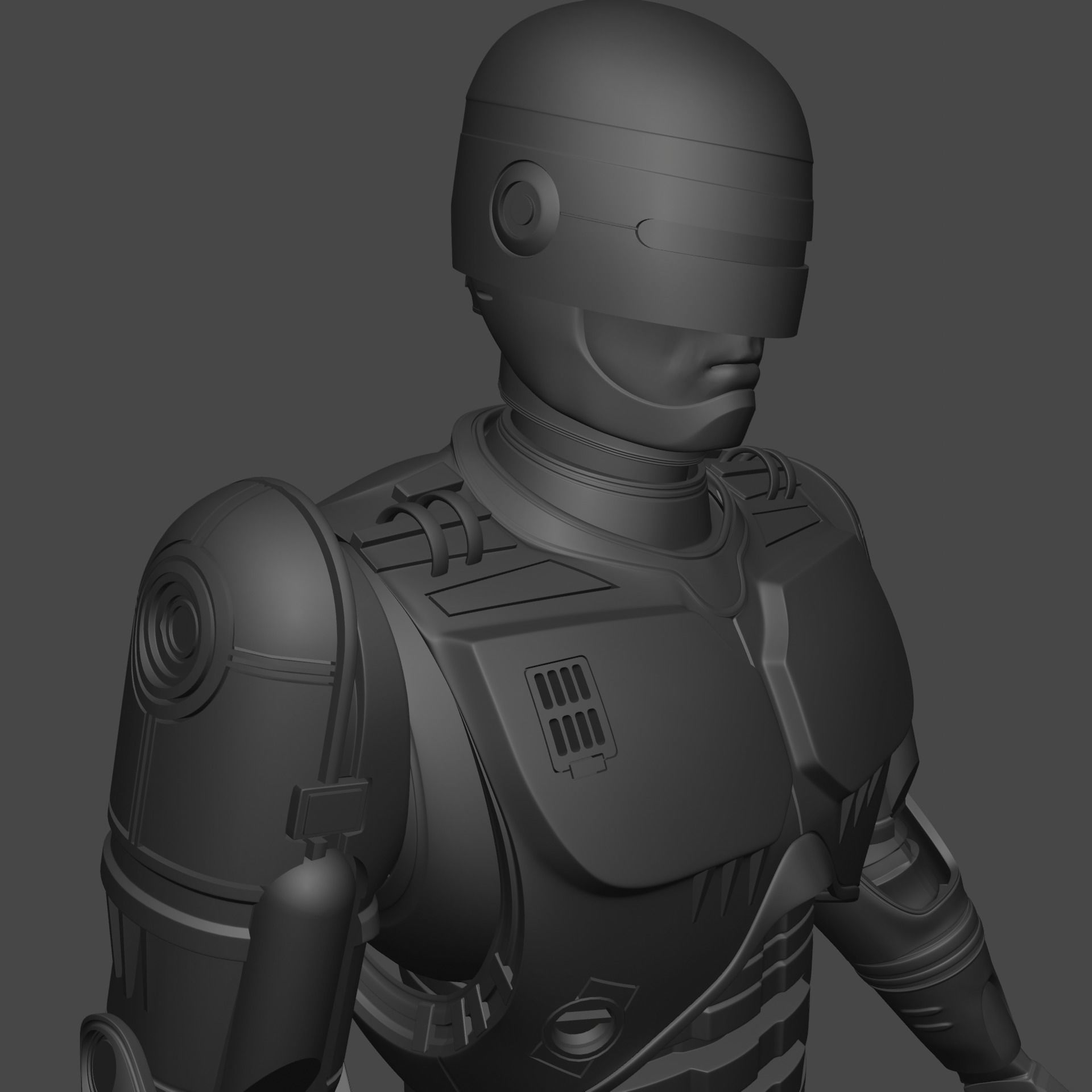 RoboCop rigged model 3D model rigged | CGTrader