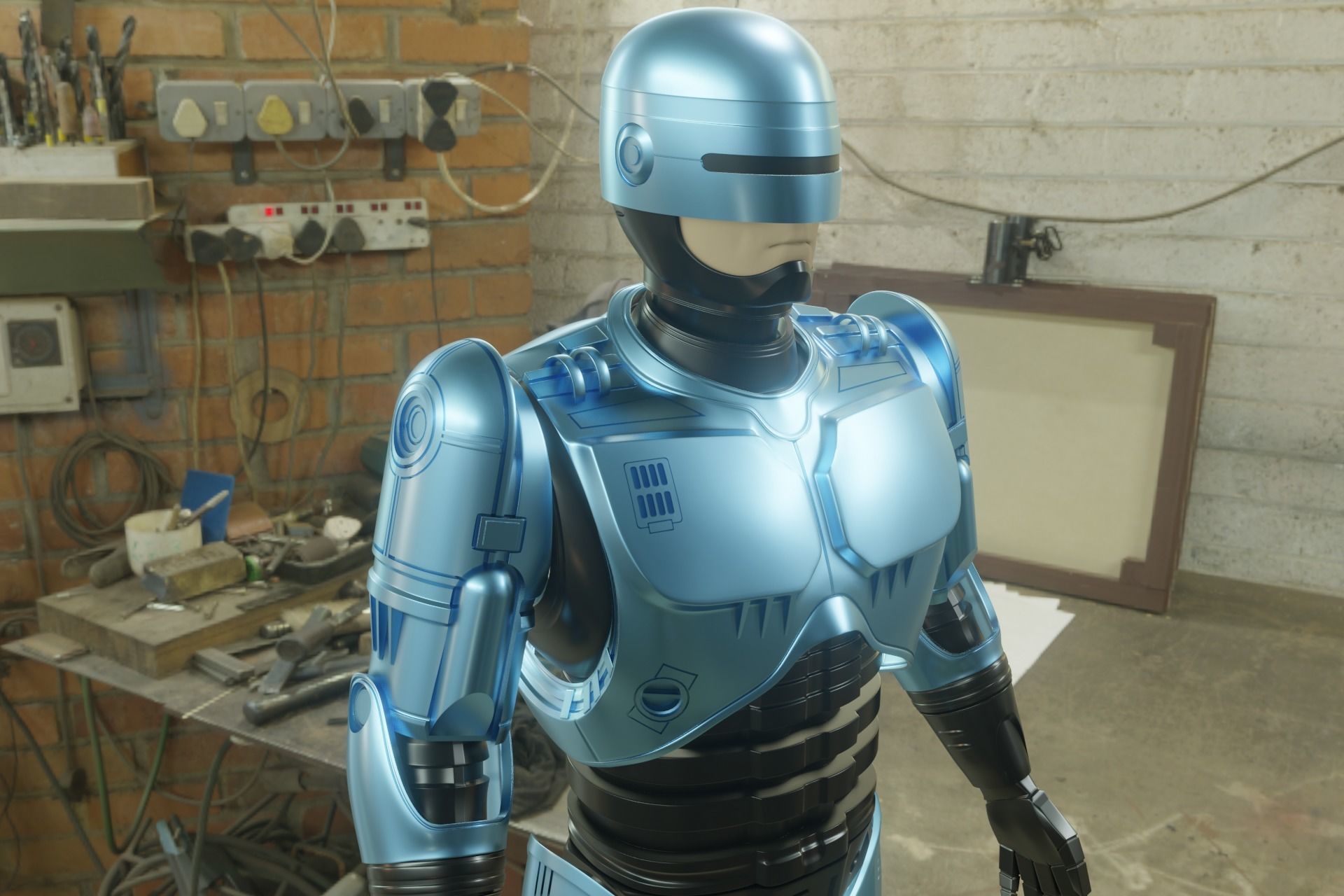 RoboCop rigged model 3D model rigged | CGTrader