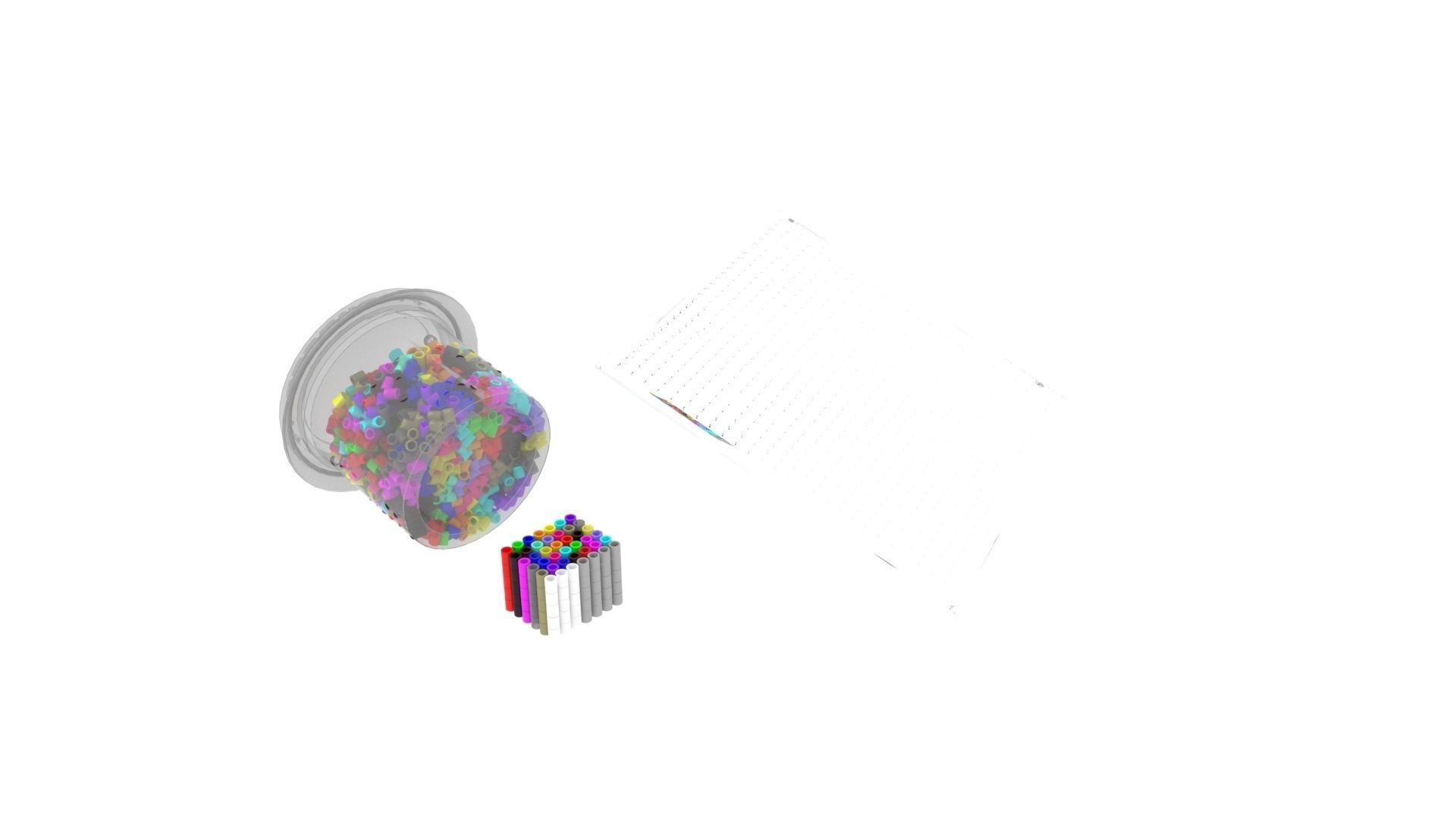 Hama Beads 3D model | CGTrader