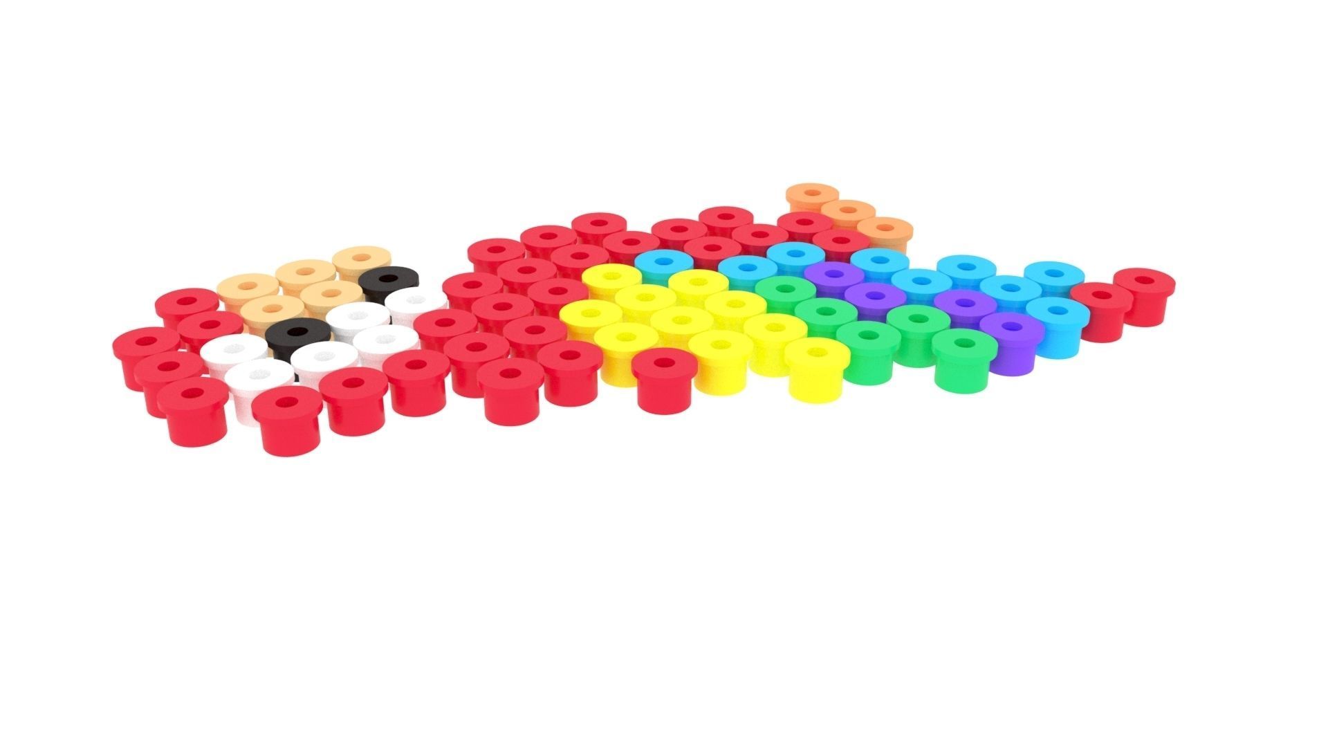 Hama Beads Crafts 3D model | CGTrader