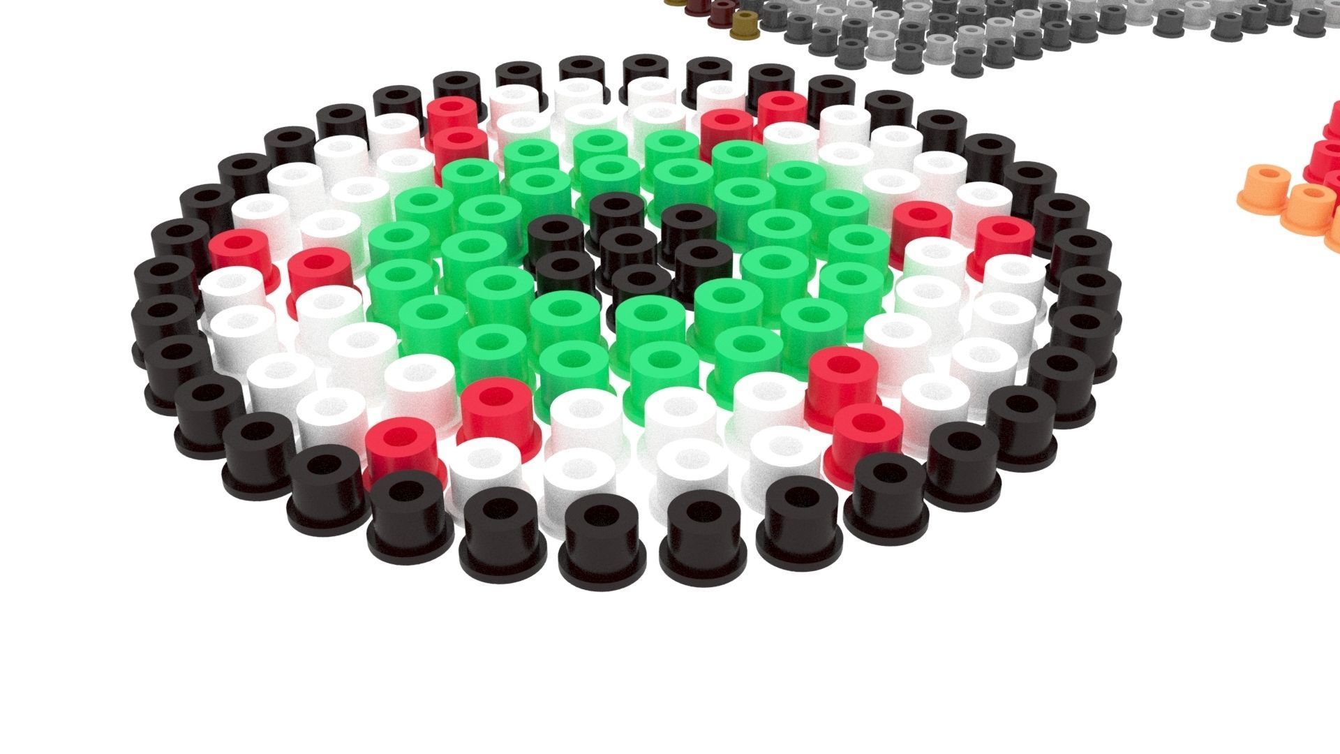 Hama Beads Crafts 3D model | CGTrader