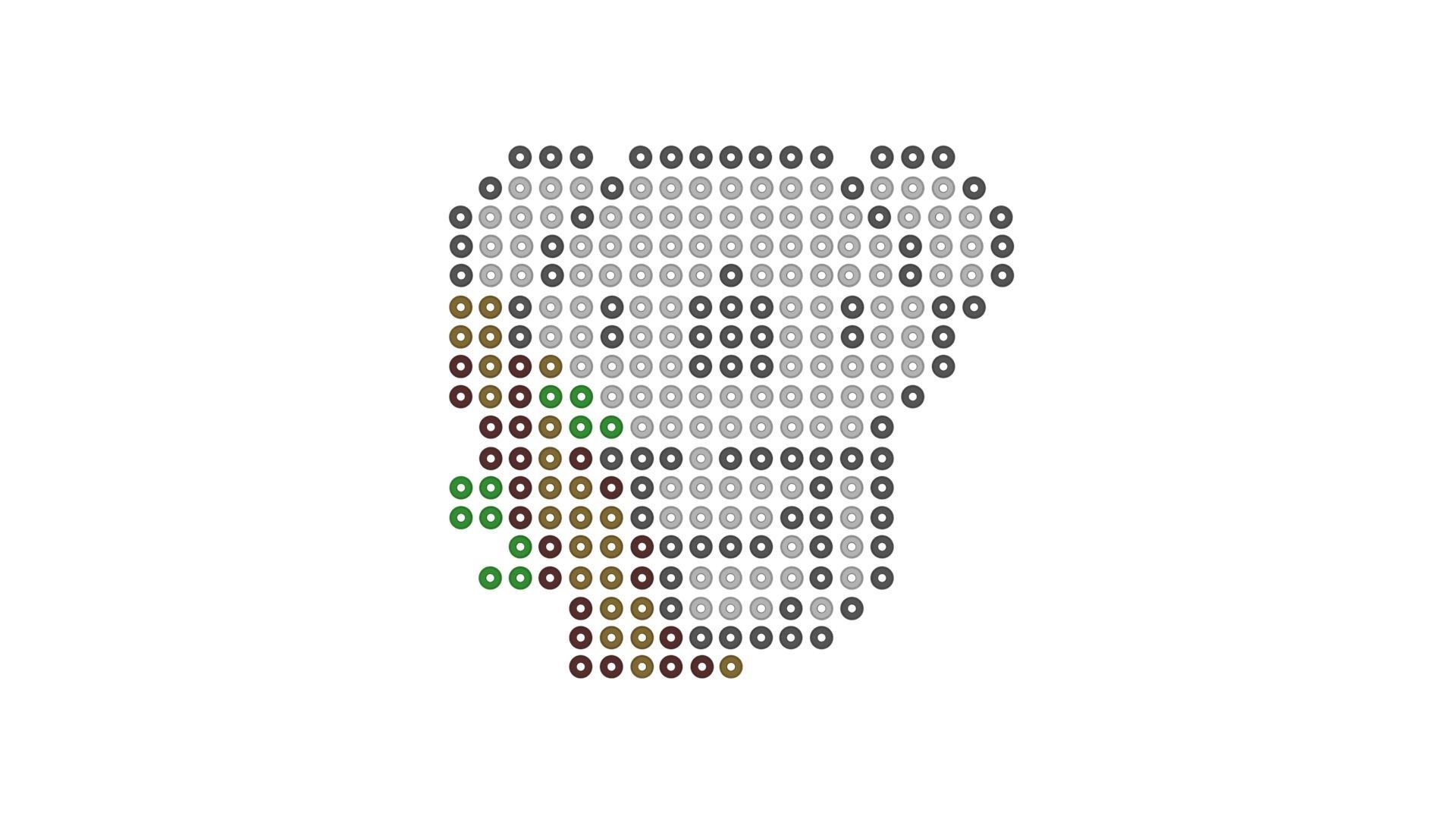 Hama Beads Crafts 3D model | CGTrader