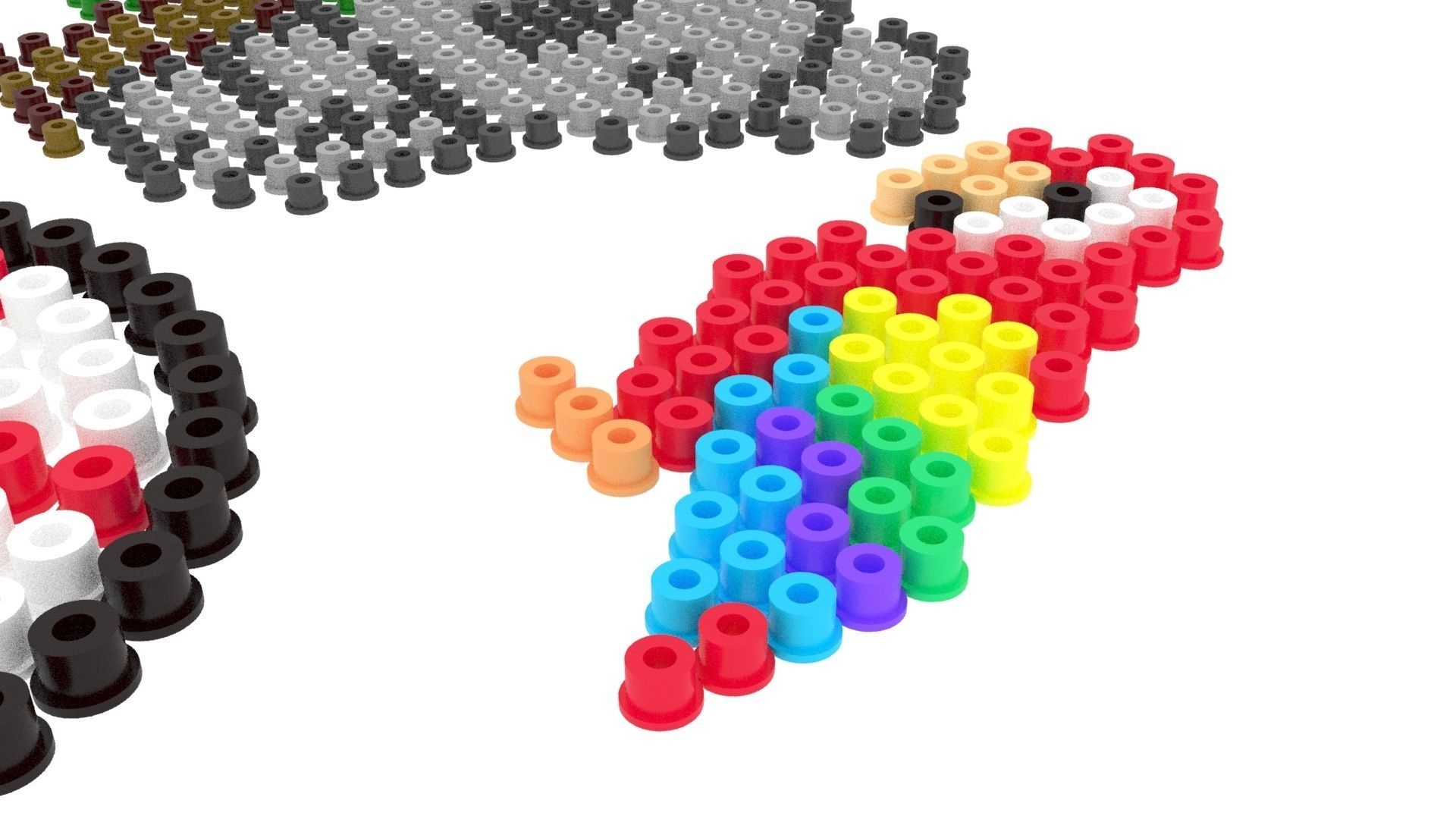 Hama Beads Crafts 3D model | CGTrader