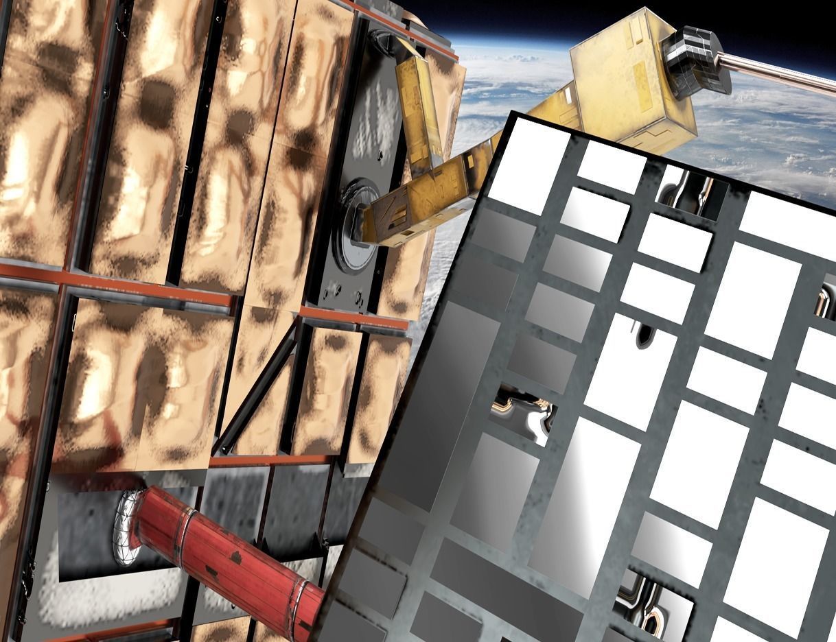 Post Apocalyptic Sci-fi Damaged Satellite 3D model | CGTrader