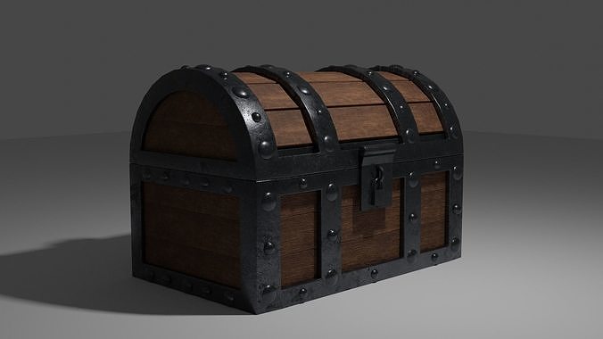 3D model treasure chest VR / AR / low-poly | CGTrader