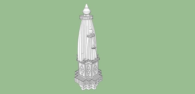 3D model indian temple detail VR / AR / low-poly | CGTrader