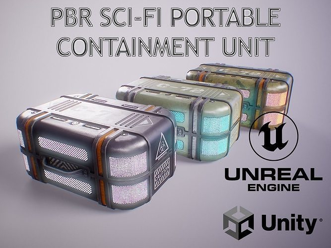 3D model PBR SciFi Portable Containment Unit VR / AR / low-poly | CGTrader