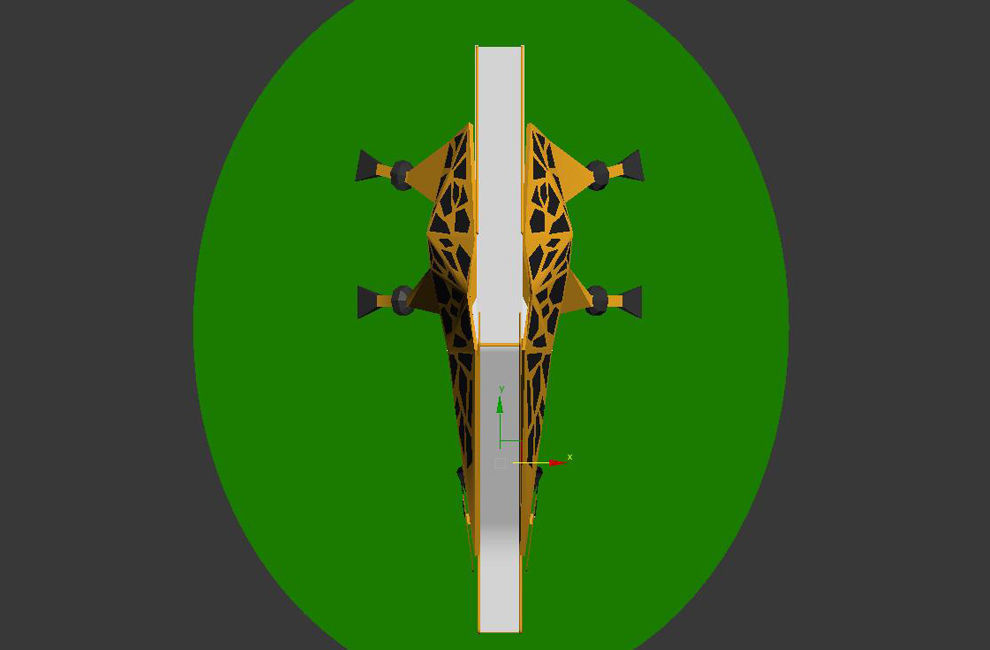 3-12 years old Kids outdoor playground giraffe slide 3D model | CGTrader