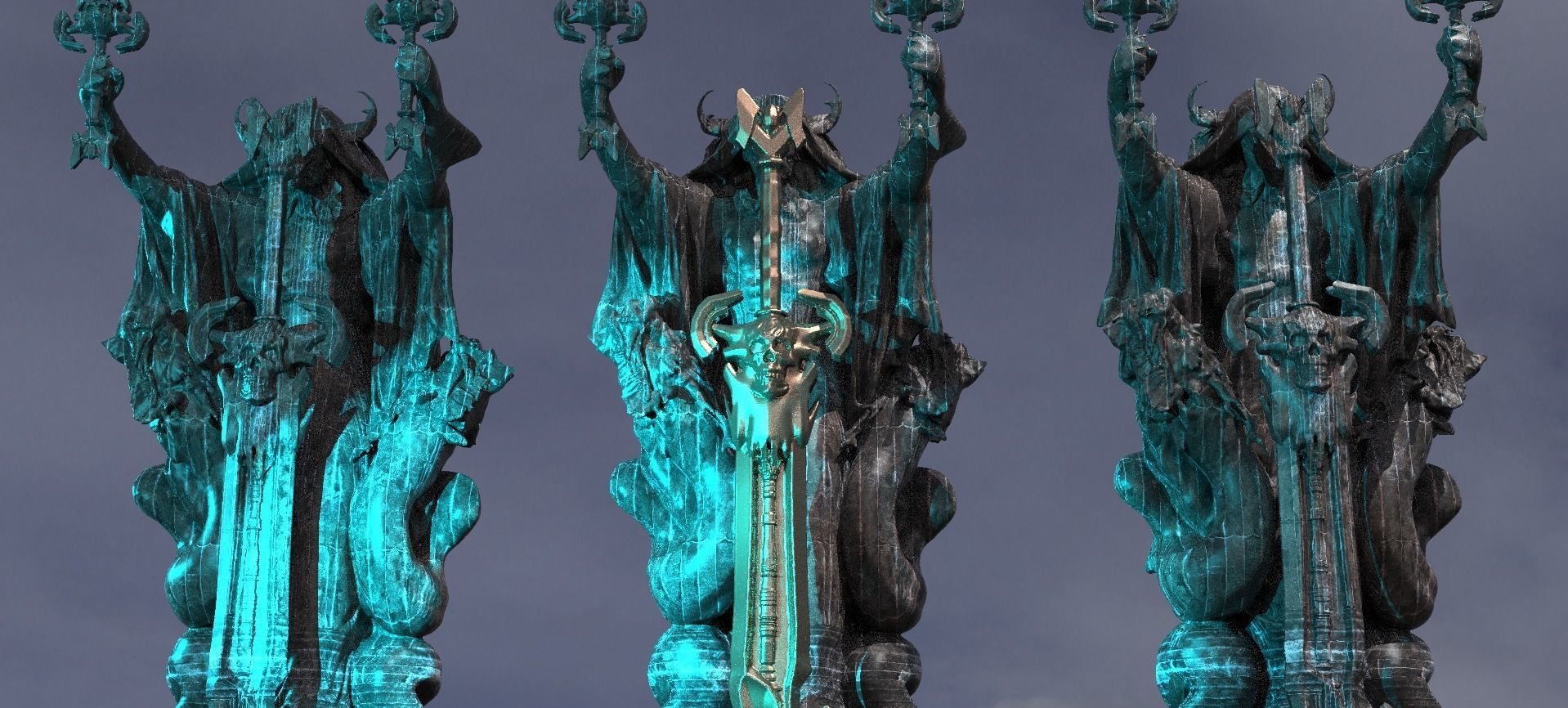 Halloween Reaper Dark Blade 3D model | CGTrader