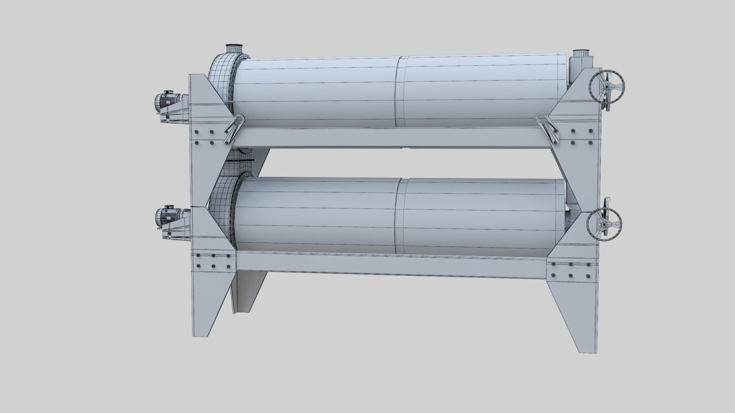 Trieur Intended Cylinder - Wheat Grain Flour Milling Machine 3D model ...