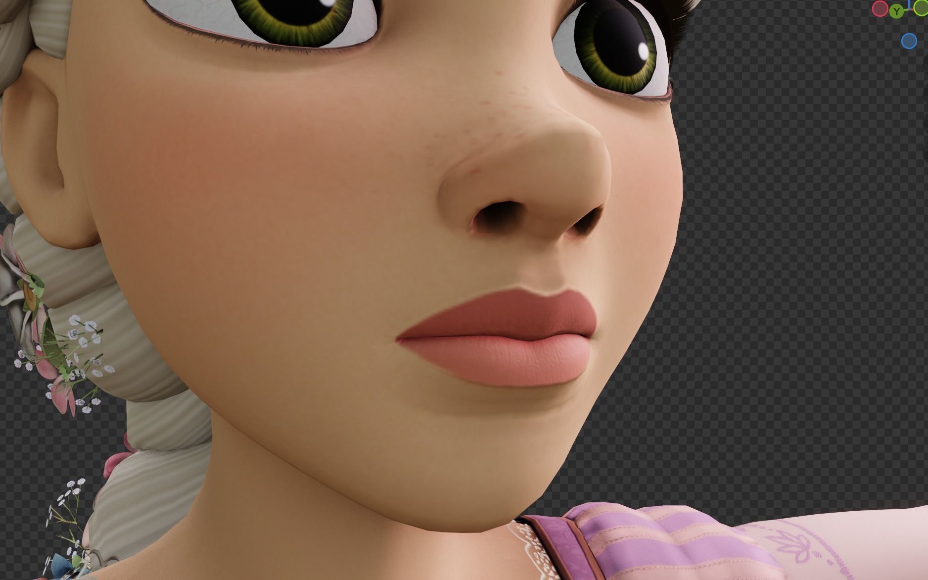 3D model RAPUNZEL from Tangled RIG ANIMATED VR / AR / low-poly | CGTrader