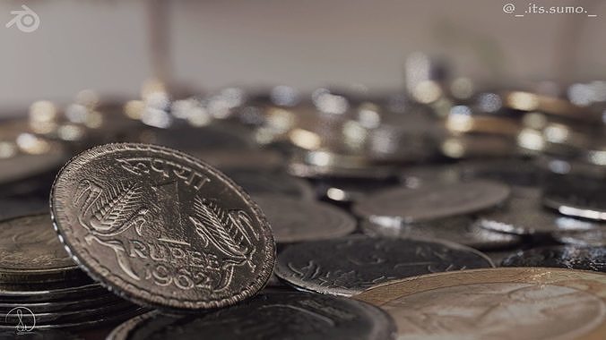 lowpoly Indian Coins free VR / AR / low-poly 3D model | CGTrader