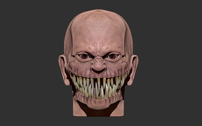 Halloween Horror Creepy Barking Teeth Devil Masks 3D model 3D printable ...