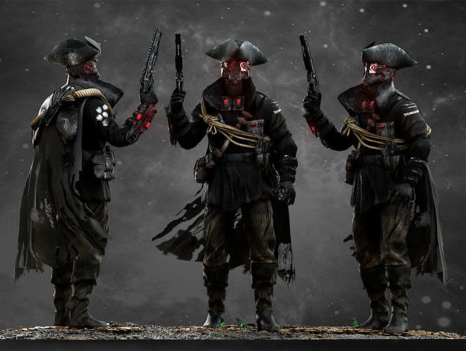 3D model Space Pirate VR / AR / low-poly rigged | CGTrader