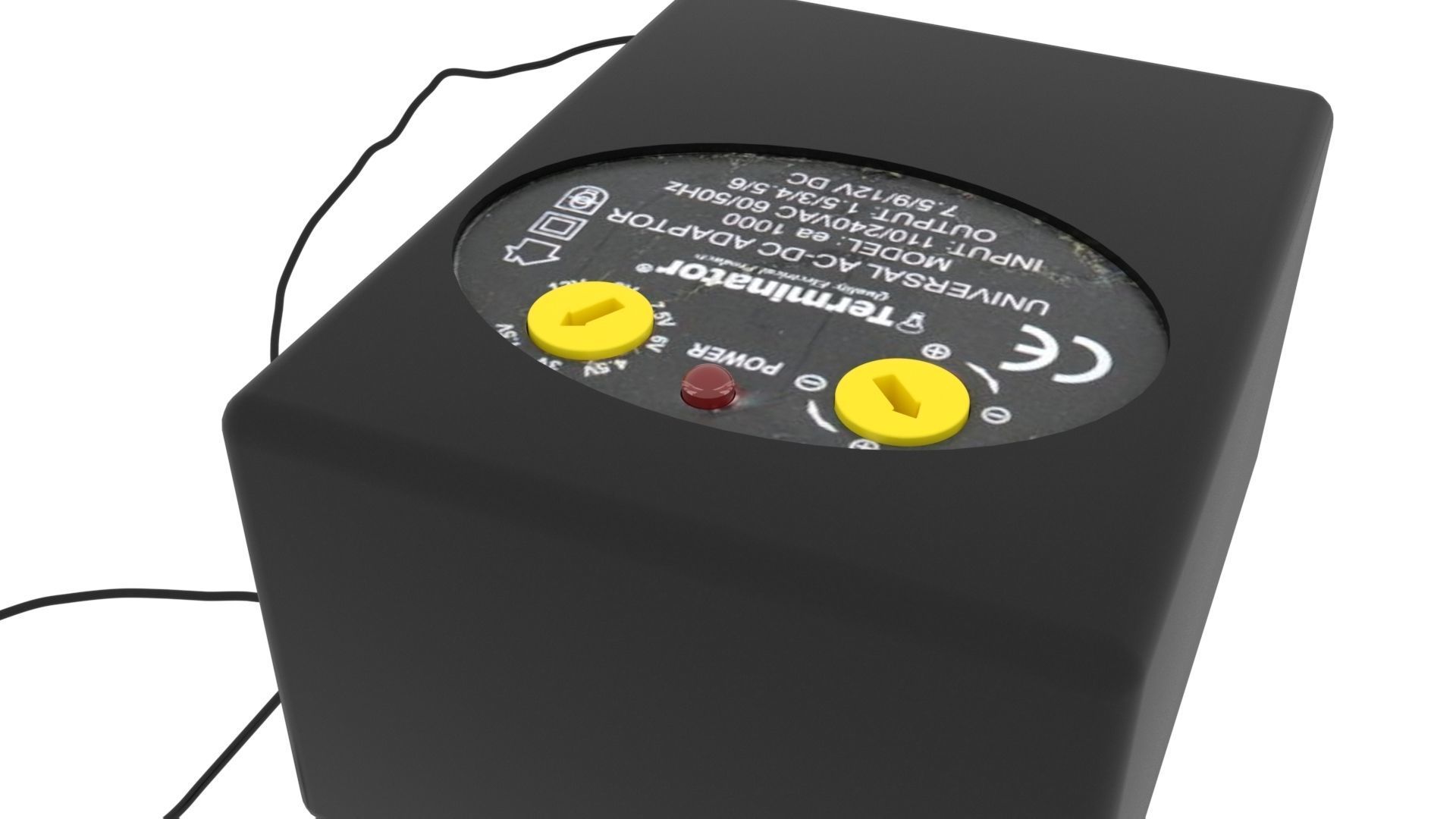 Terminator Ac Dc Power Adapter 3D model | CGTrader
