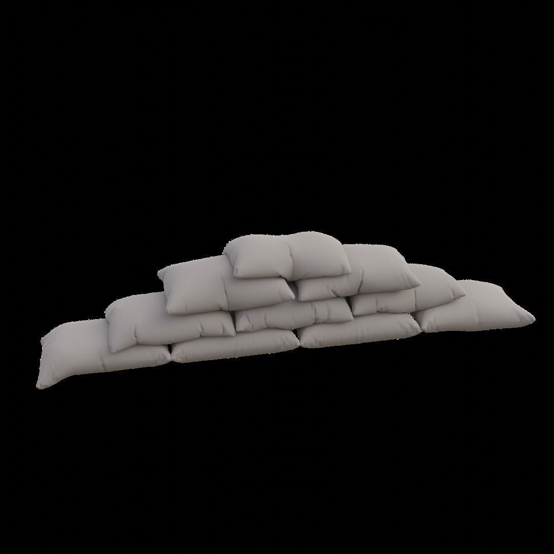 Sandbag shelter for military diorama scale 1 35 3D model 3D printable ...