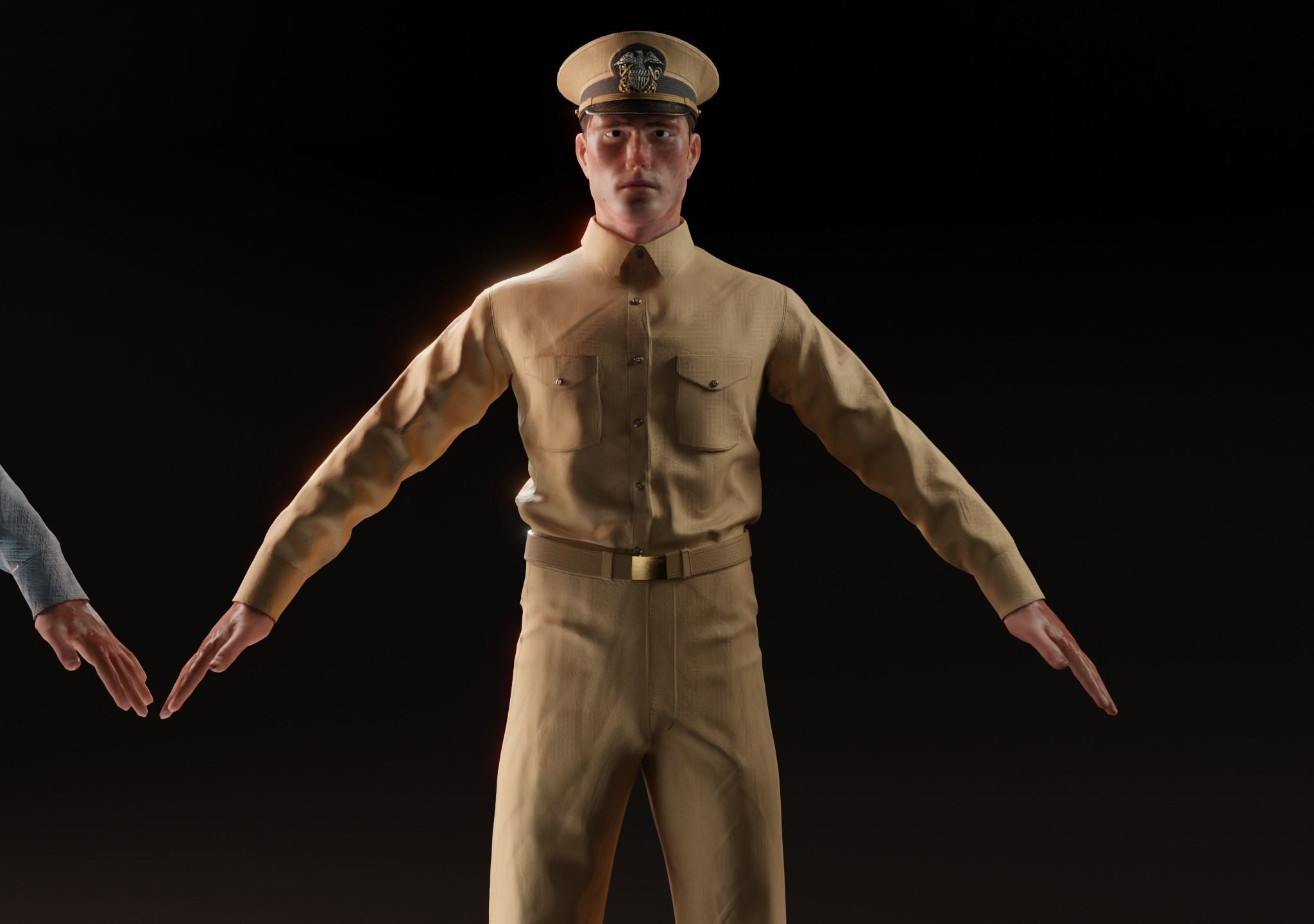 3D model WW2 US Navy Uniforms VR / AR / low-poly | CGTrader