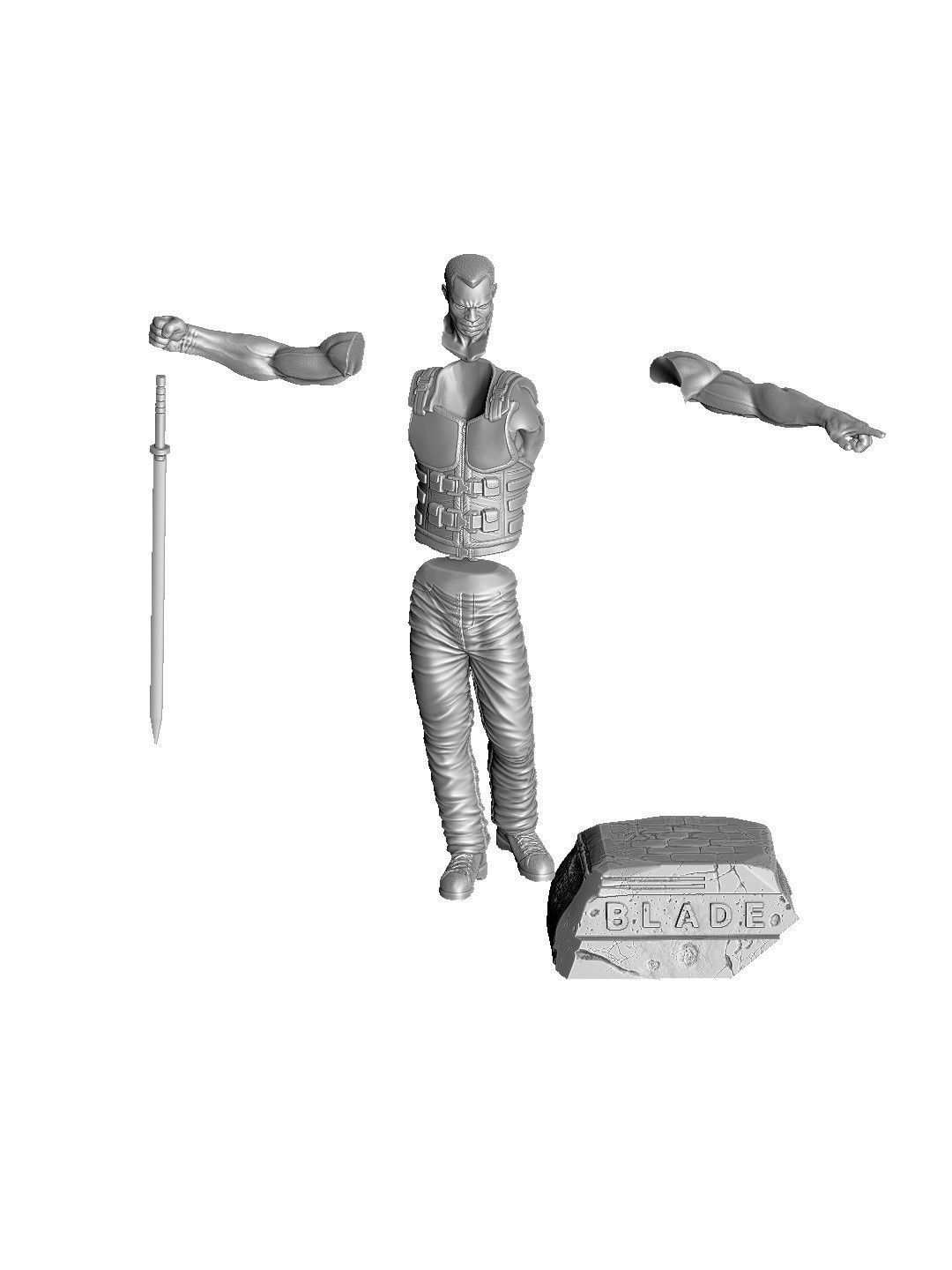 BLADE marvel STL FOR 3D PRINT 3D model 3D printable | CGTrader