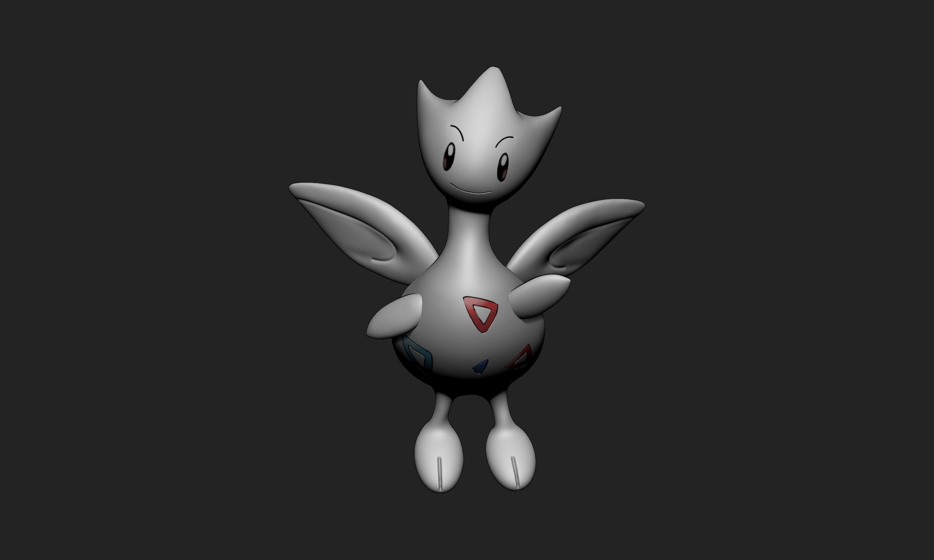 Pokemon - Togepi Togetic and Togekiss with 2 poses 3D model 3D ...