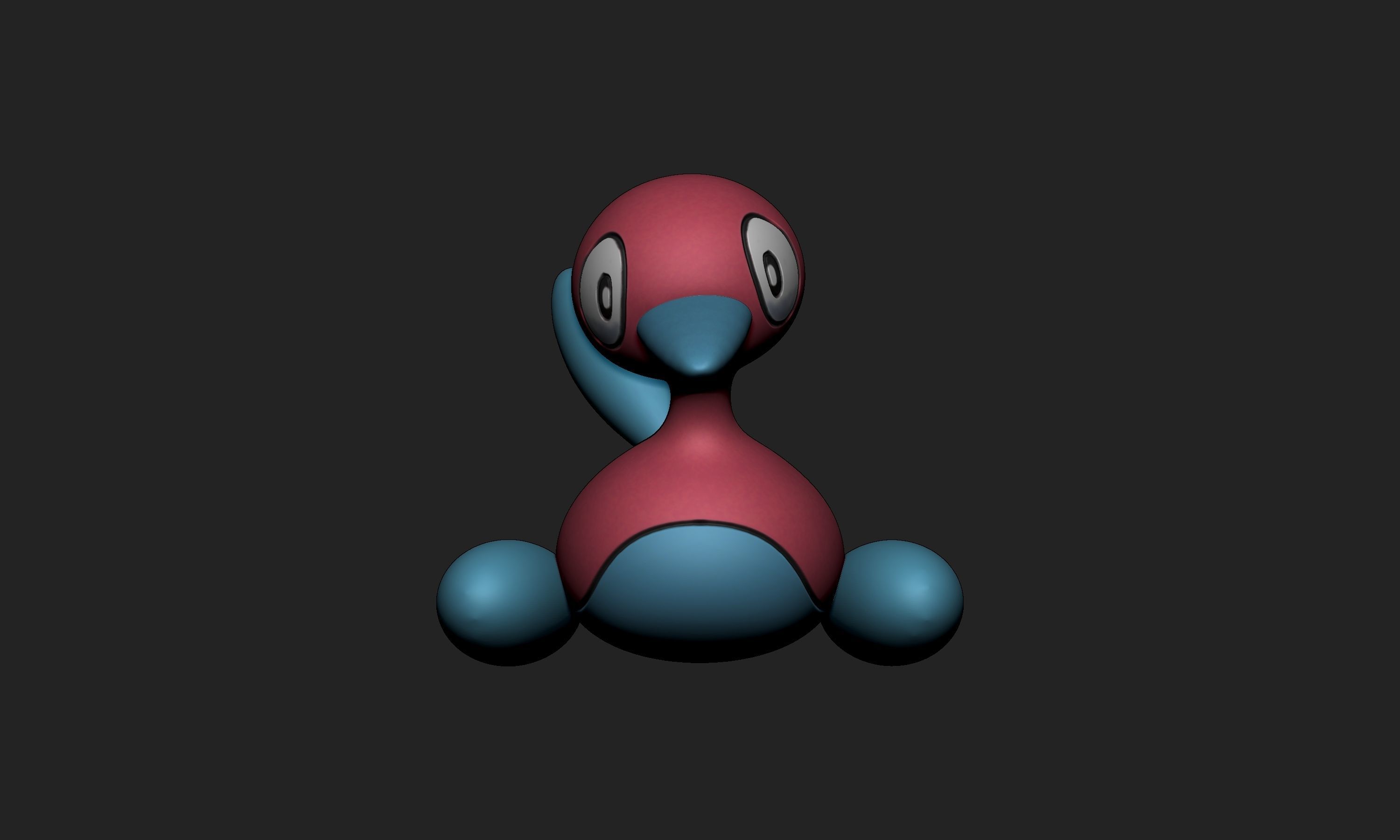 Pokemon - Porygon 2 with 2 poses 3D model 3D printable | CGTrader
