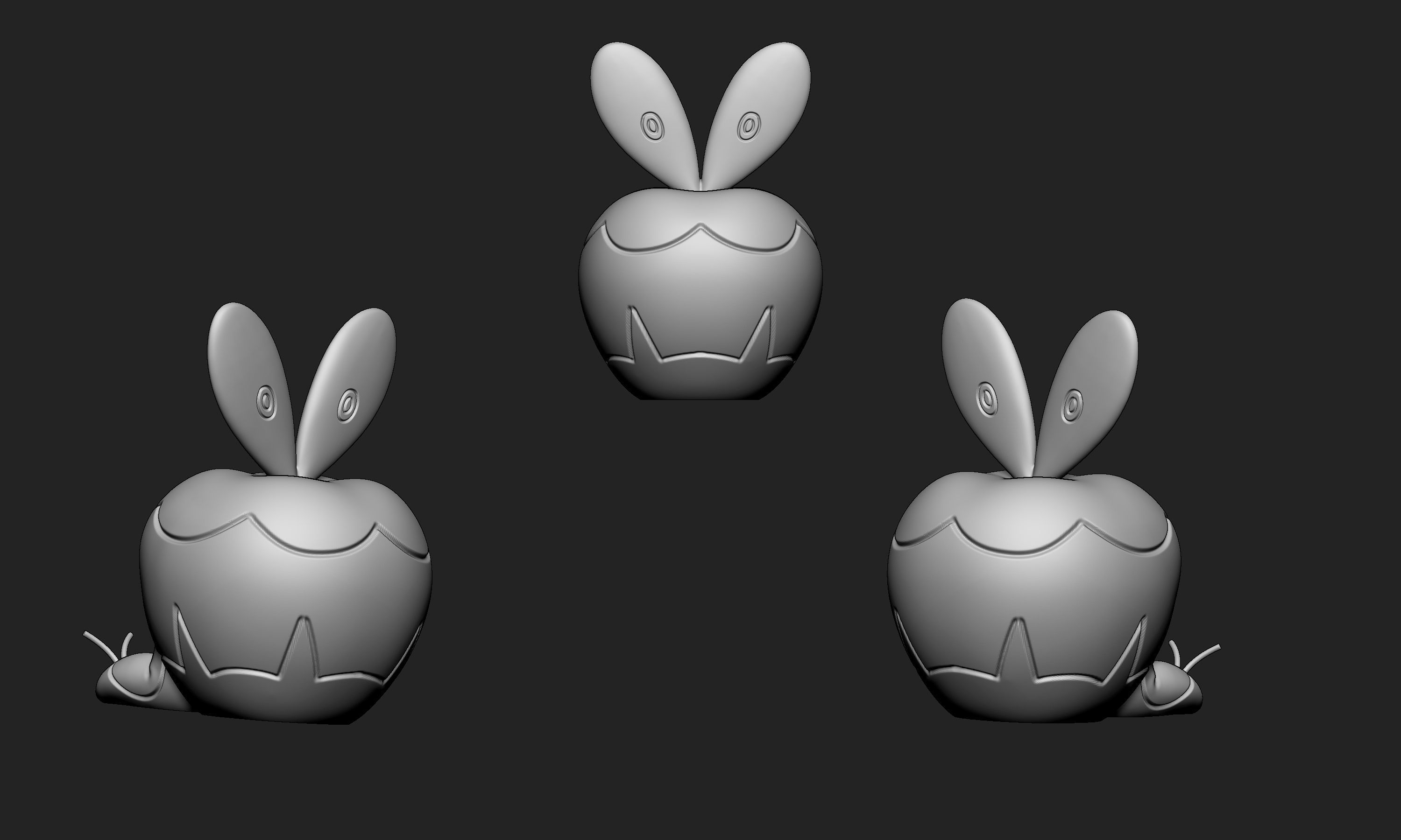 Pokemon - Applin 3D model 3D printable | CGTrader