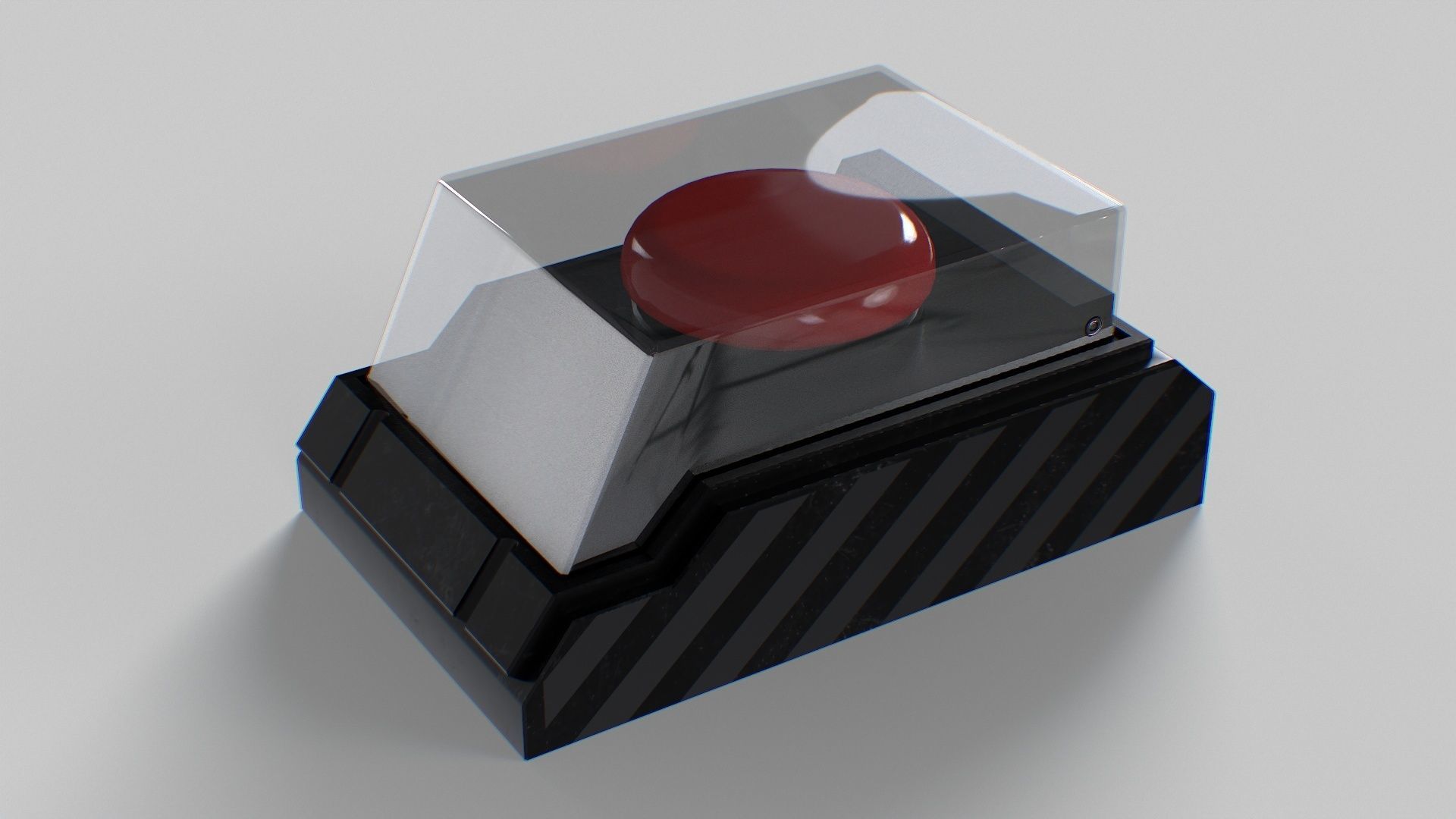 3D model Big Red Button For Stress Relief VR / AR / low-poly | CGTrader