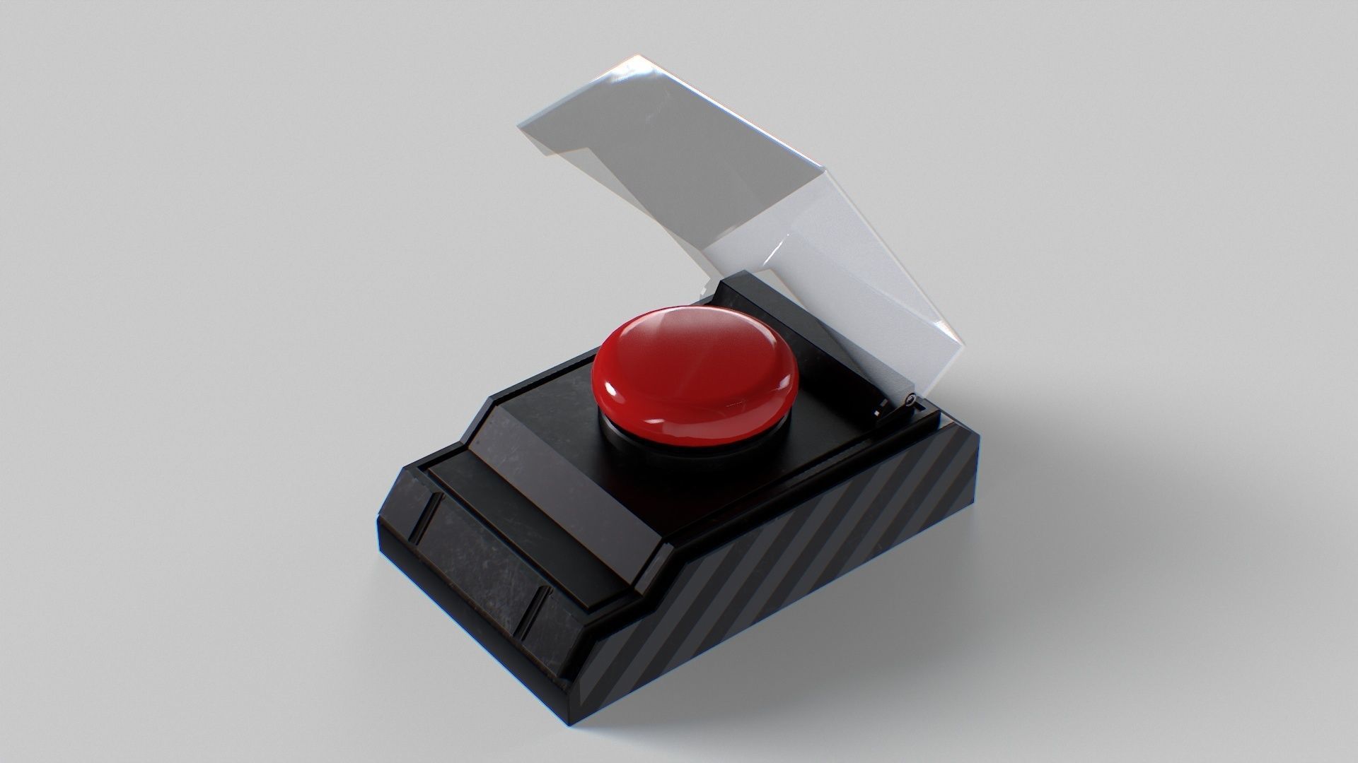 3D model Big Red Button For Stress Relief VR / AR / low-poly | CGTrader