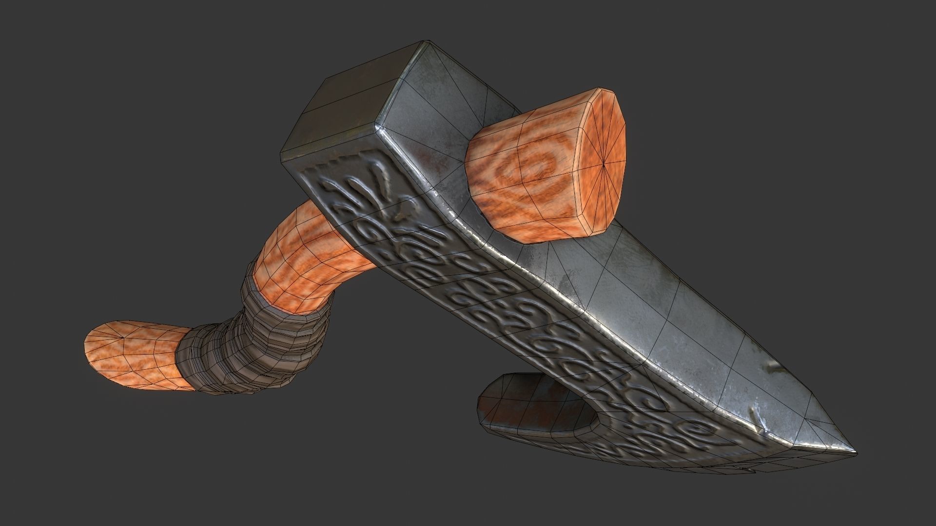 3D model Viking Axe Warrior Melee Weapon for Games Unity Unreal Engine VR / AR / low-poly | CGTrader