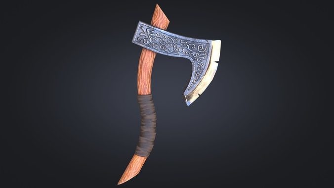3D model Viking Axe Warrior Melee Weapon for Games Unity Unreal Engine VR / AR / low-poly | CGTrader